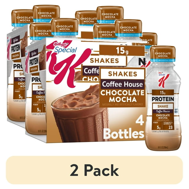 (2 pack) Kellogg's Special K Chocolate Mocha Protein Shakes, Gluten ...