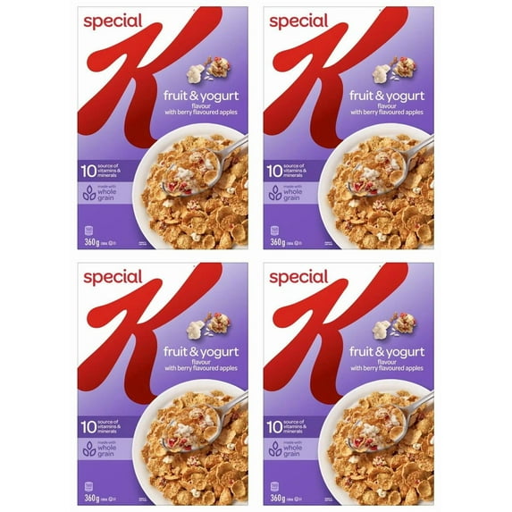 Kellogg's Special K Fruit and Yogurt Cereal, 360g (4 Pack) - Walmart.com