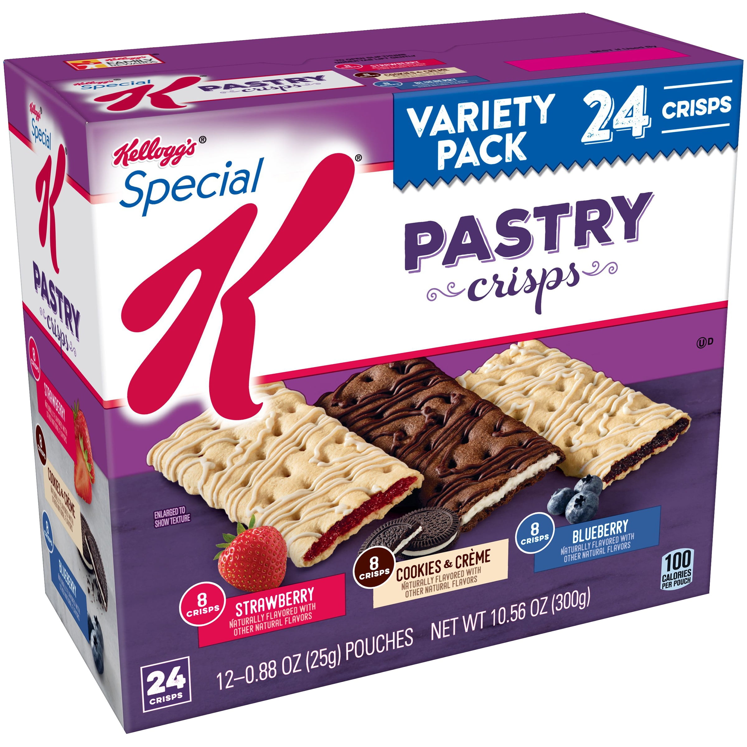 Kellogg's Special K, Pastry Crisps, Variety Pack, 10.56 Oz, 24 Ct ...