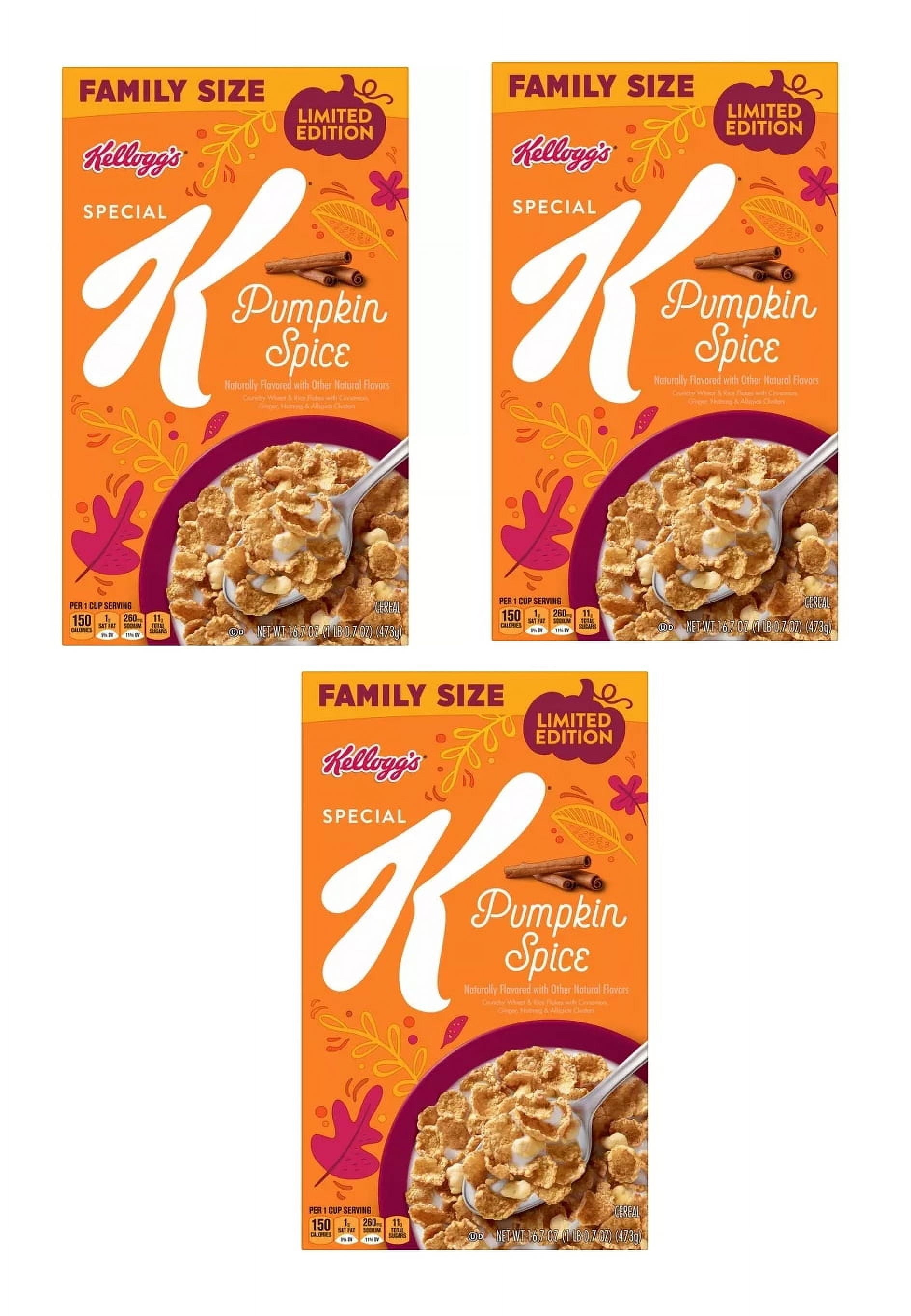 Kellogg's Special K Pumpkin Spice Cereal 16.7oz - Limited Edition 3 ...