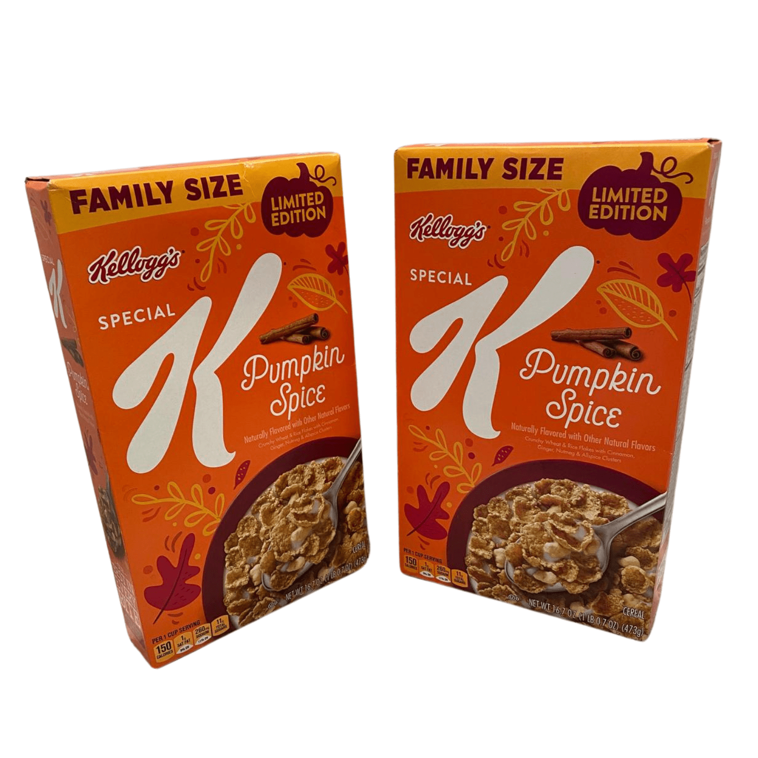 Kellogg's Special K Pumpkin Spice Cereal Family Size - Pack of 2 ...