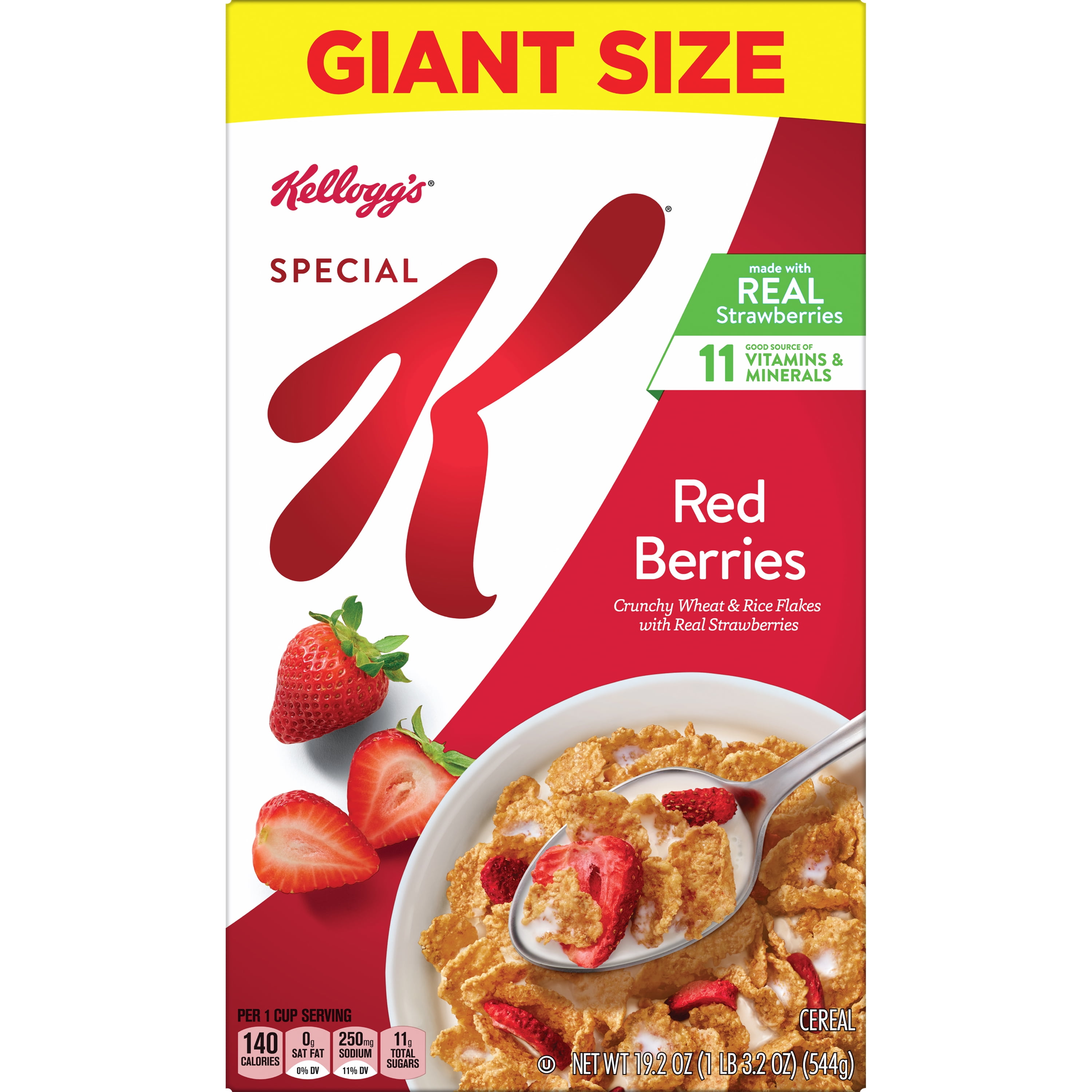 Kellogg's Special K Red Berries Breakfast Cereal, Giant Size, 19.2 oz ...