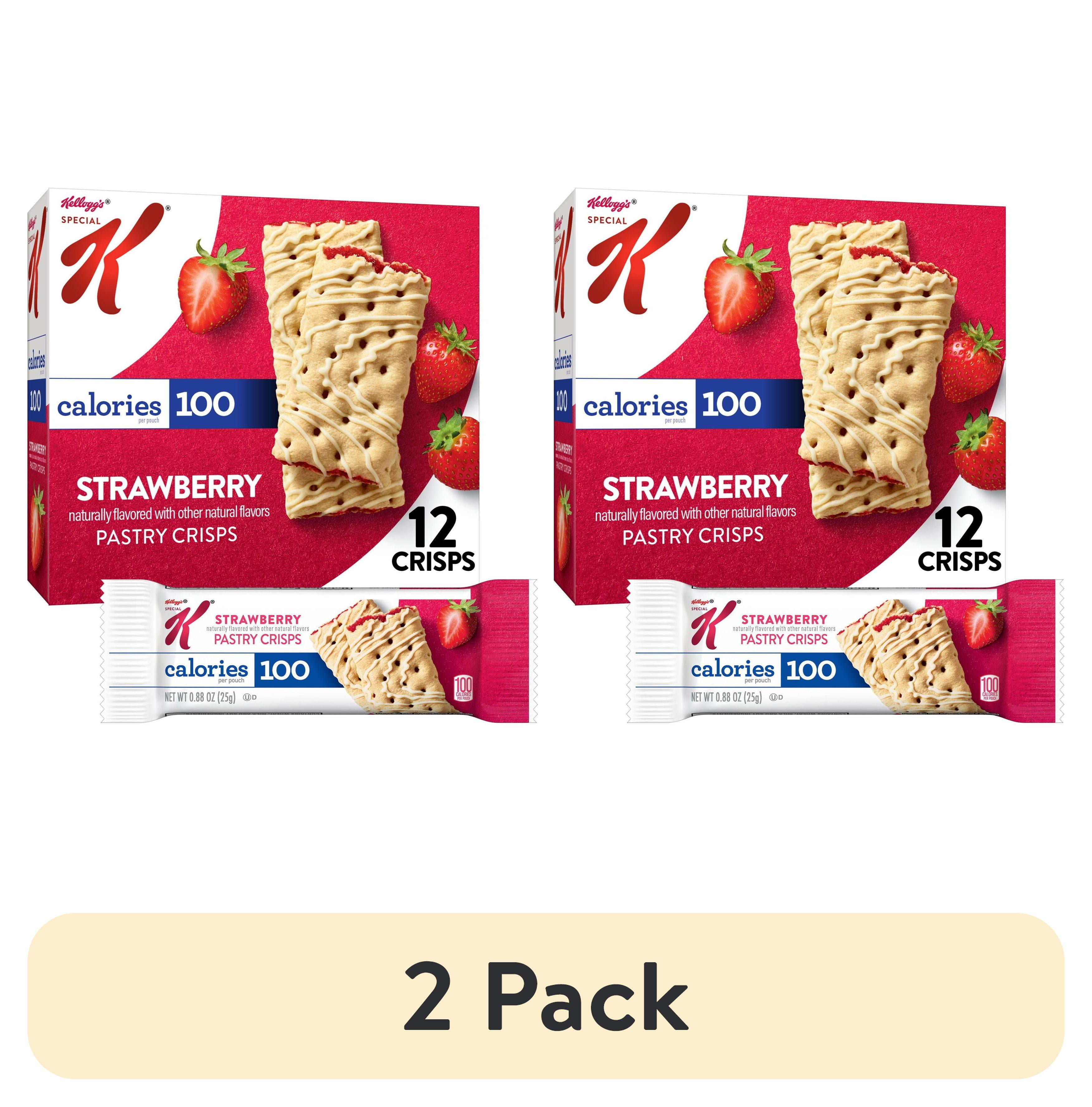 (2 pack) Kellogg's Special K Strawberry Chewy Pastry Crisps, Ready-to ...