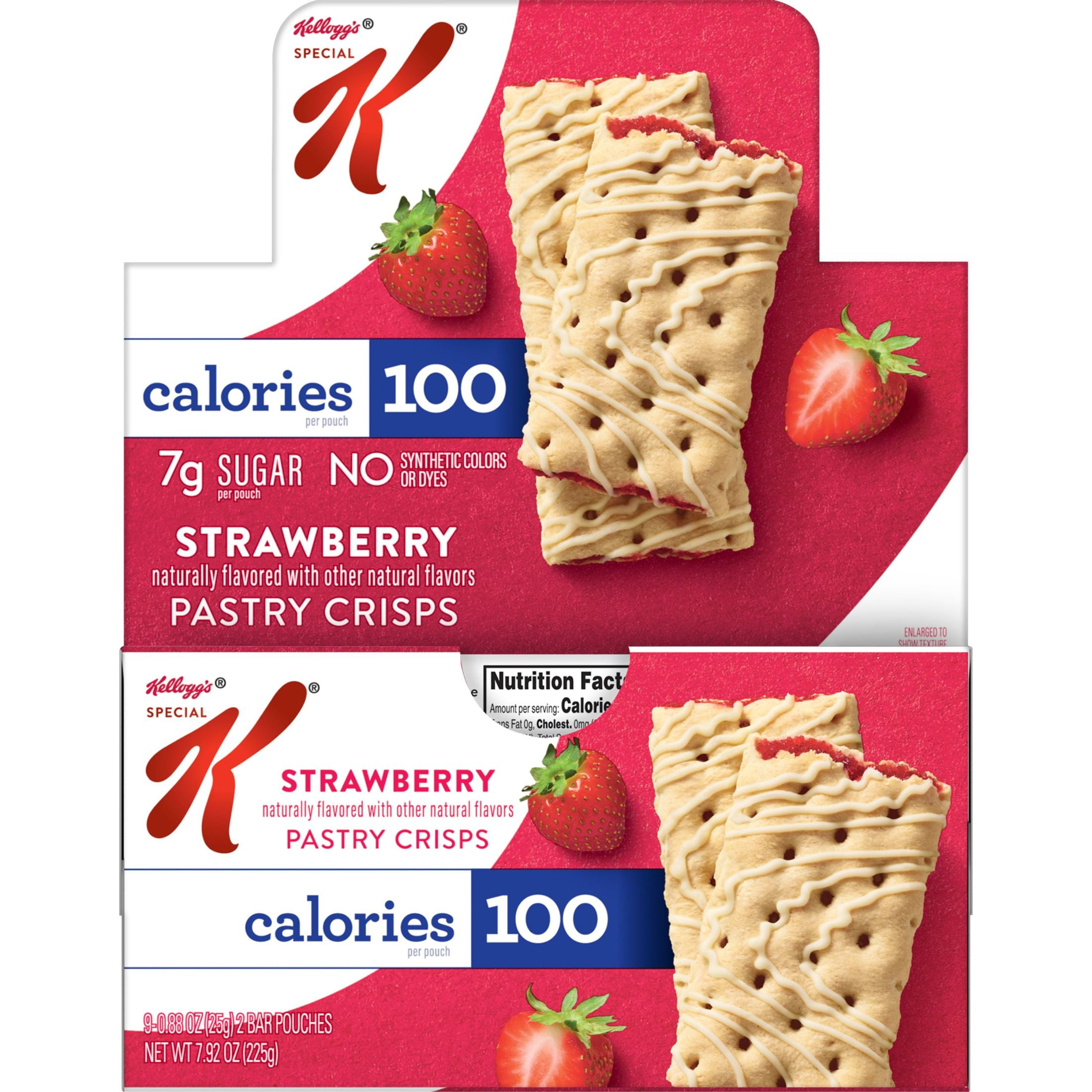 Kellogg's Special K Strawberry Pastry Crisps, 100-Calorie Ready-to-Eat ...