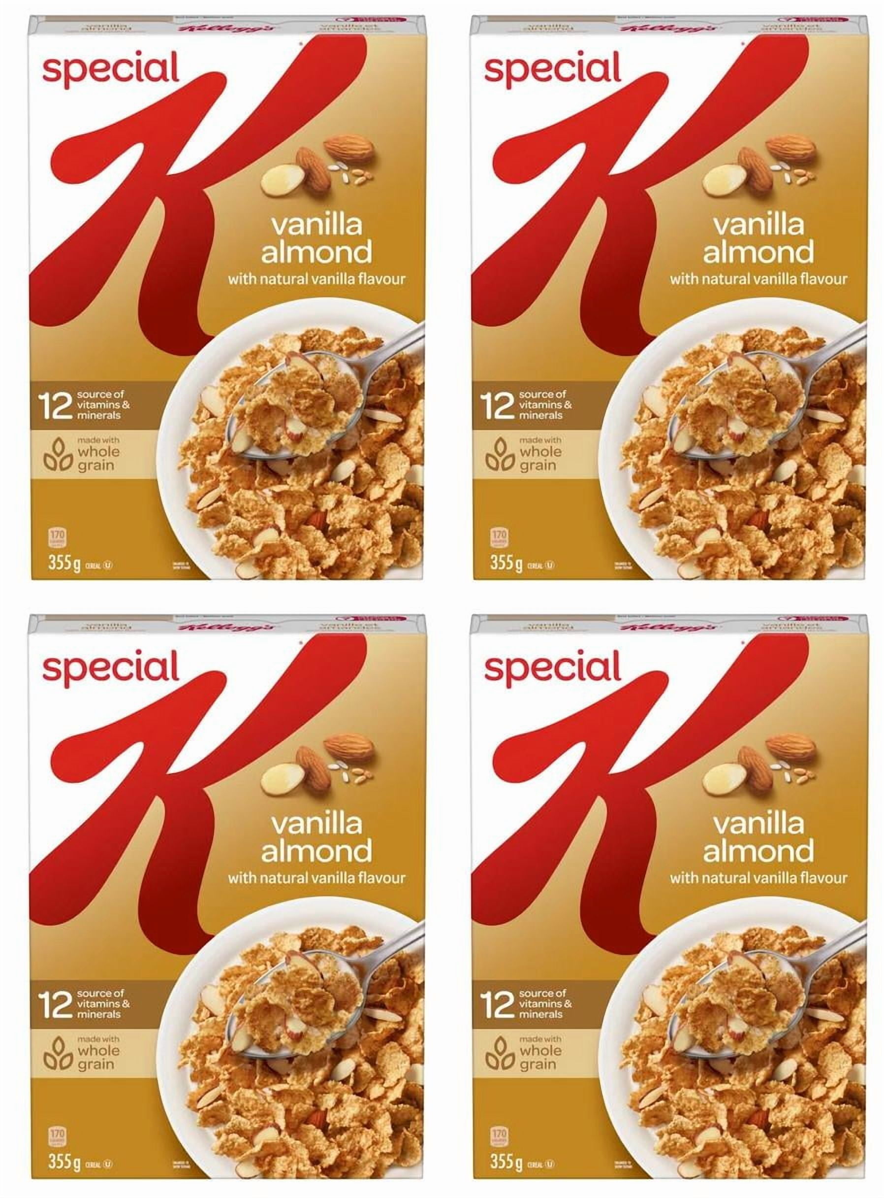 Kellogg's Special K Vanilla Almond Cereal, 355g (4 Pack) - Walmart.com