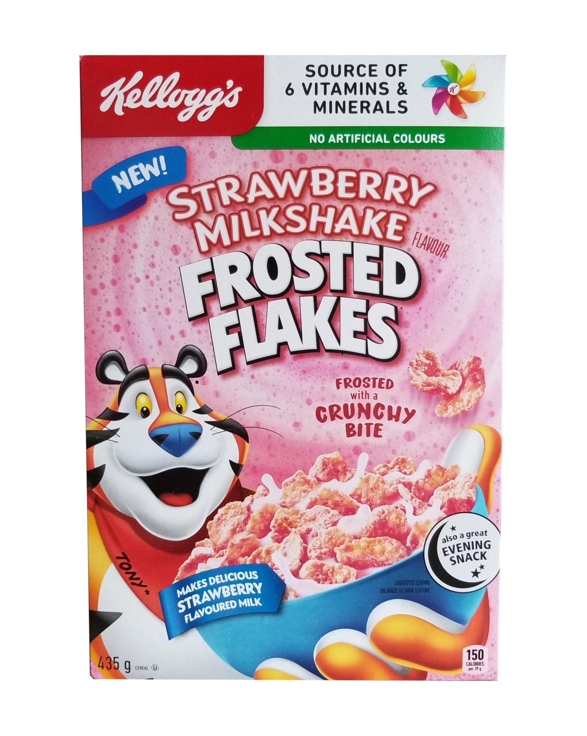 Kellogg's Strawberry Milkshake Flavored SSF20 Frosted Flakes Cereal ...