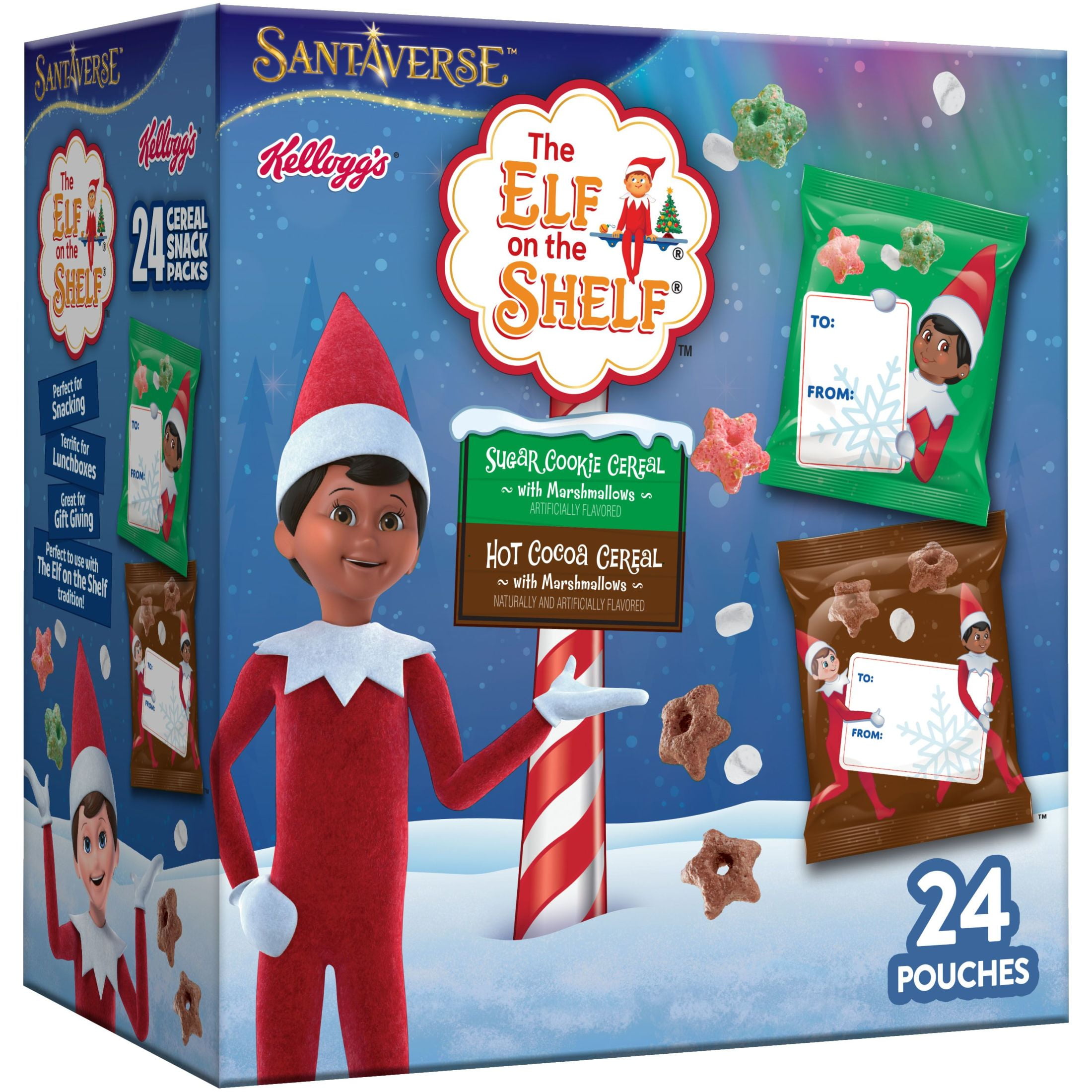 Kellogg's The Elf on the Shelf Cereal Snacks, Christmas Cereal, Holiday ...