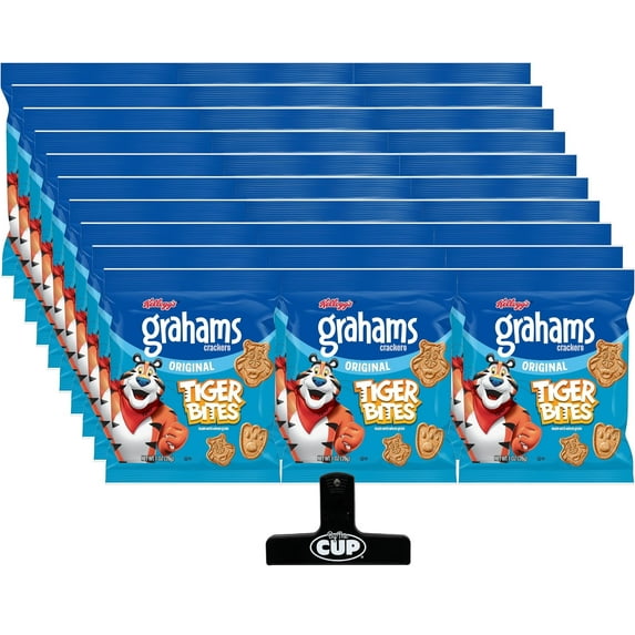 Kellogg's Tiger Bites, Original Graham Crackers, 1 oz Packs, 30 Count ...