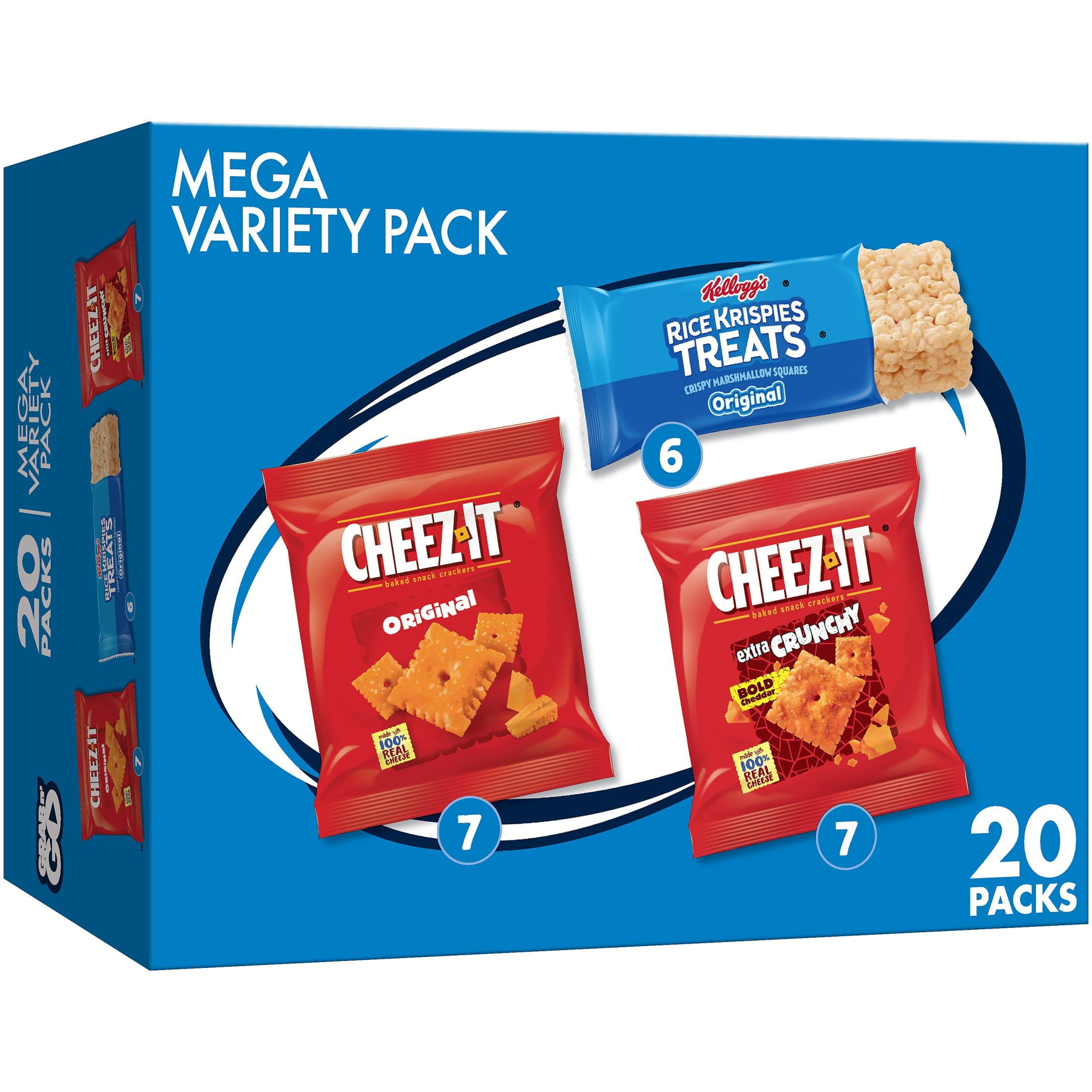 Kellogg's Variety Pack Assorted Snacks, Lunch Snacks, 20 Count ...