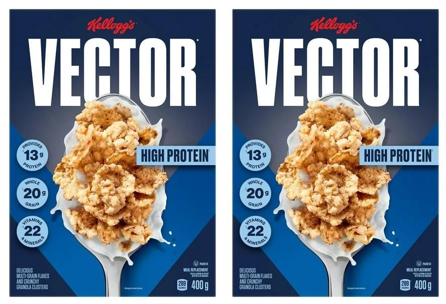 Kellogg's Vector Protein Breakfast Cereal, 400g (2 Pack) - Walmart.com