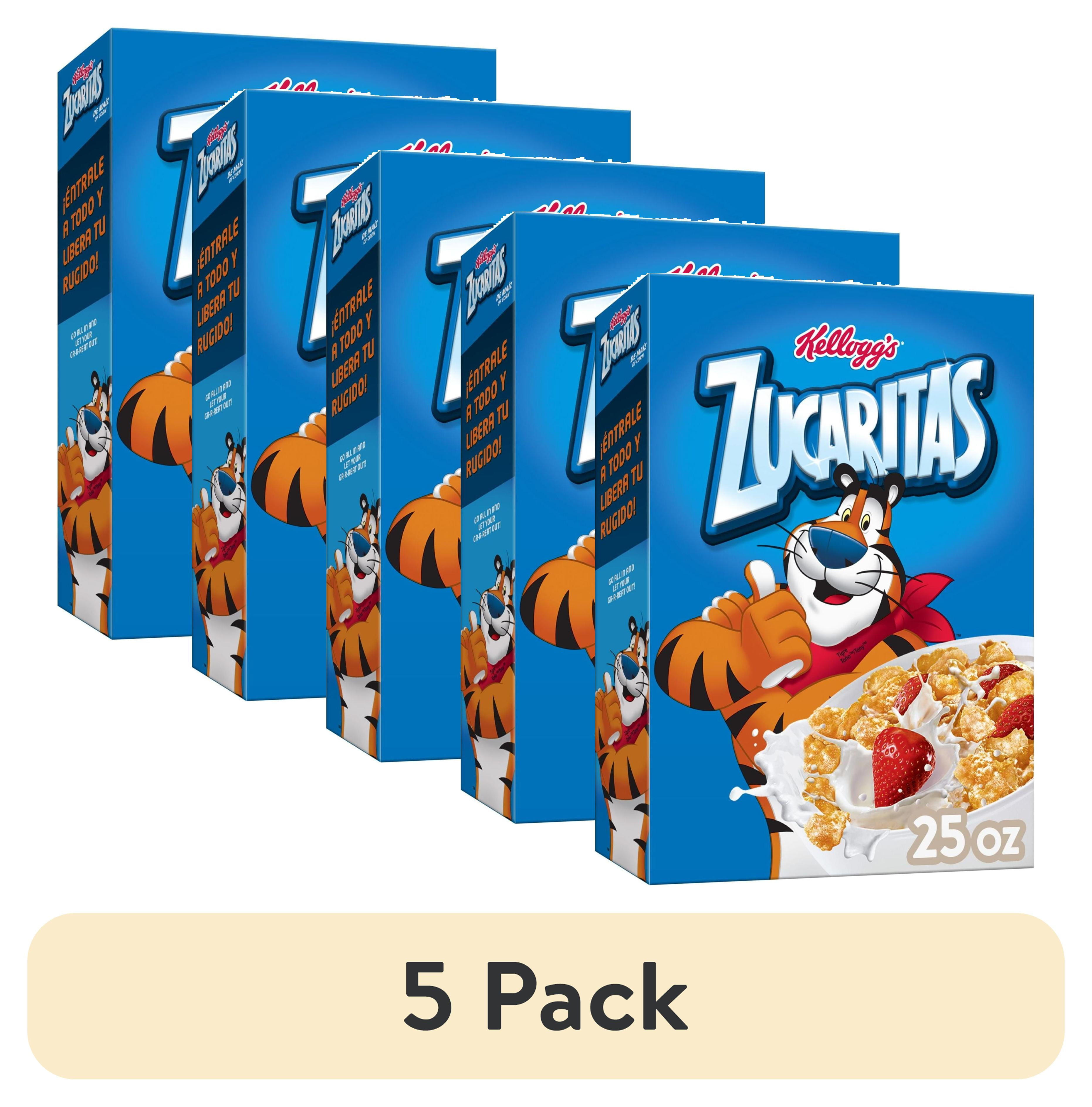 (5 pack) Kellogg's Zucaritas Cold Breakfast Cereal, 6 Vitamins and ...