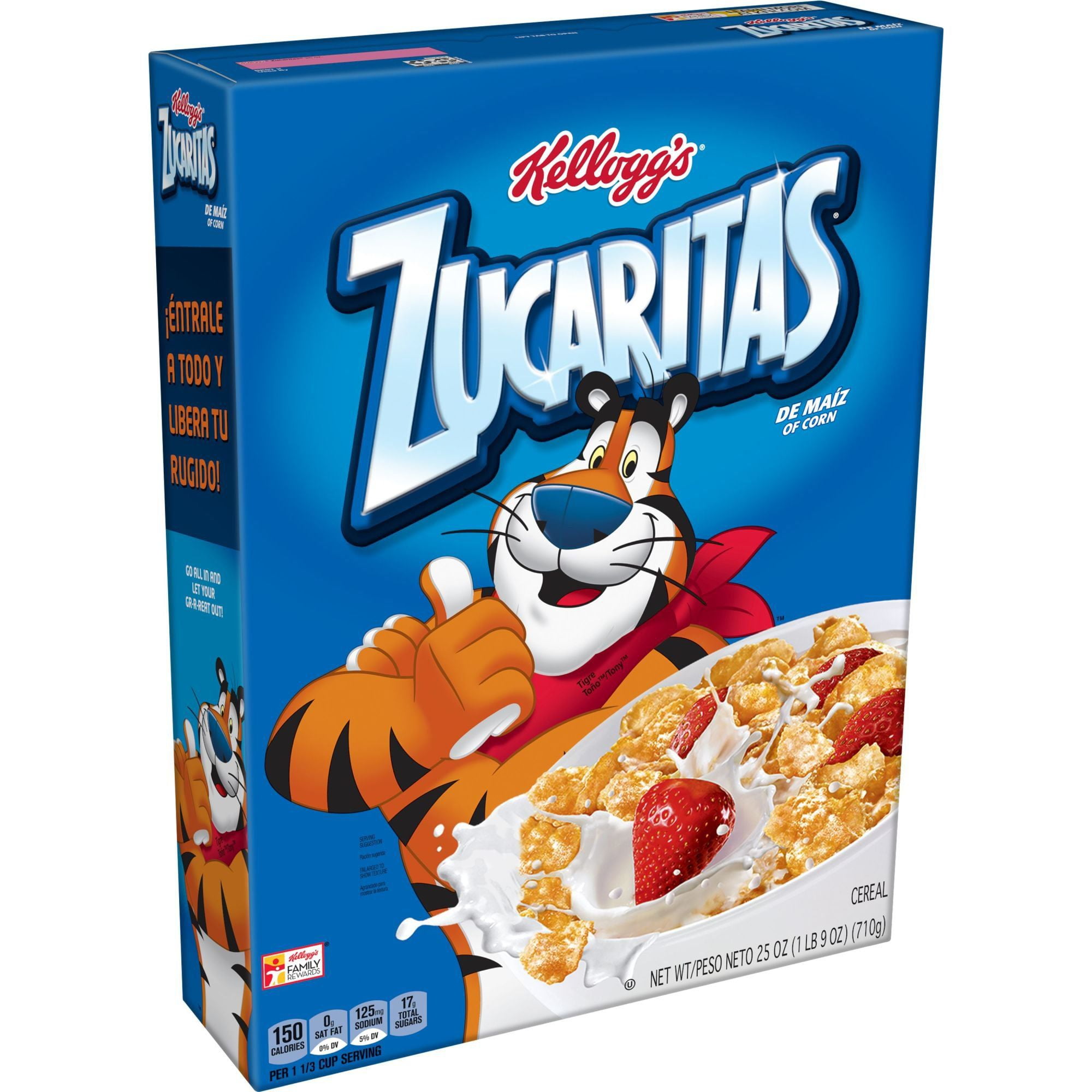 Kellogg's Zucaritas Frosted Corn Flakes Cereal, 25 oz, Vitamins and ...