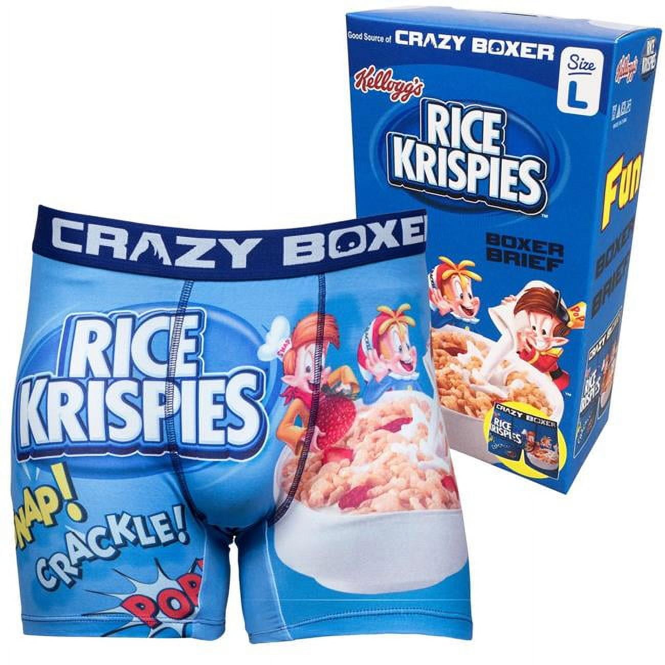 Kelloggs 804576-L Rice Krispies Boxer Briefs in Cereal Box - Large ...