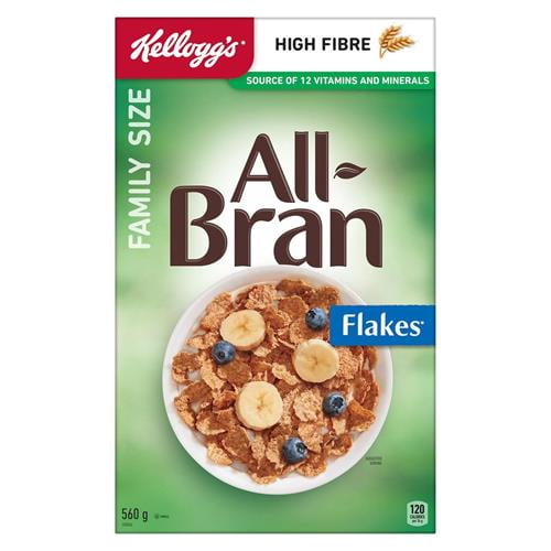 Kelloggs All-Bran Flakes Cereal, 560G/19.6 Oz Packaging May Vary - Pack of 2 - Walmart.com
