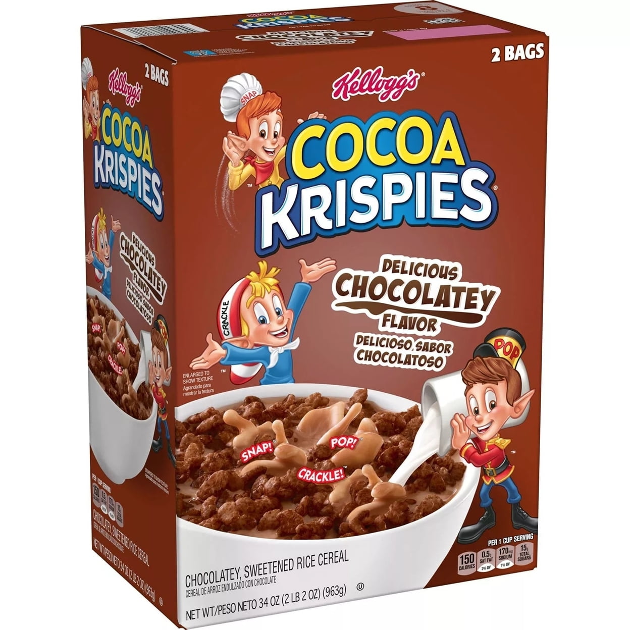 Kelloggs Cocoa Krispies Cereal (34 Ounce) - Walmart.com