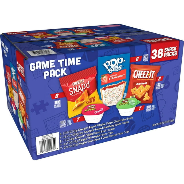 Kelloggs Game Time Snacks Variety Pack for Office (38 Pack) - Walmart ...