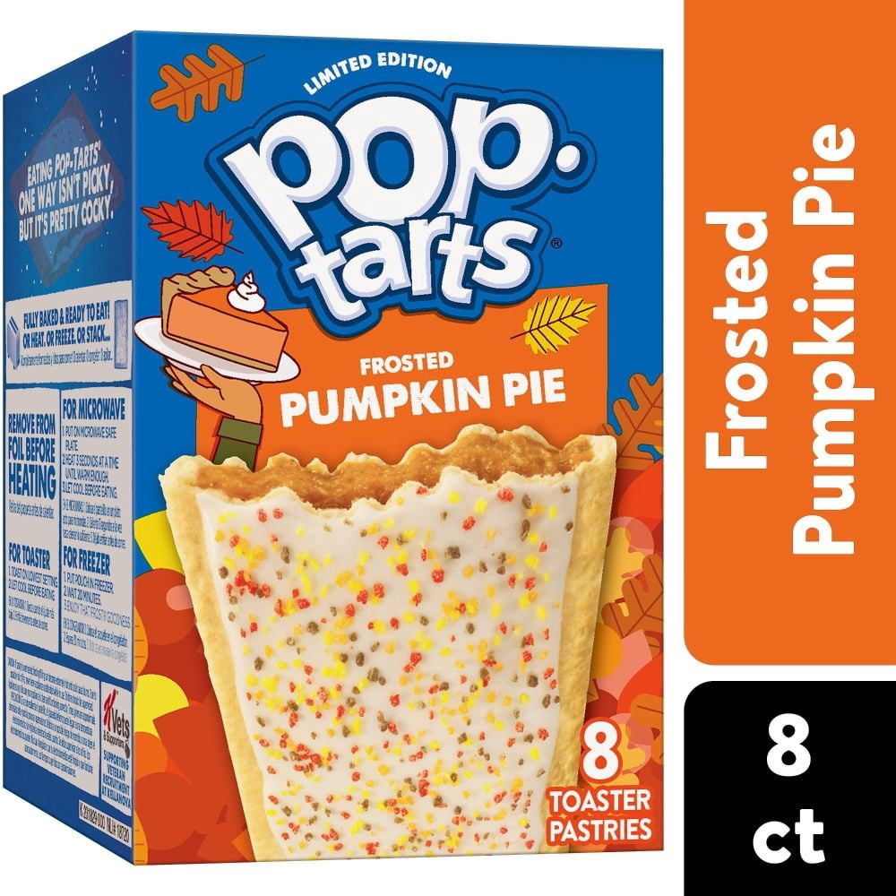 Kelloggs Pop-Tarts Frosted Pumpkin Pie Toaster Pastries 8 ct - Pack of ...