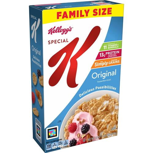 Kelloggs Special K, Breakfast Cereal, Original, Made With Folic Acid, B Vitamins, And Iron ...