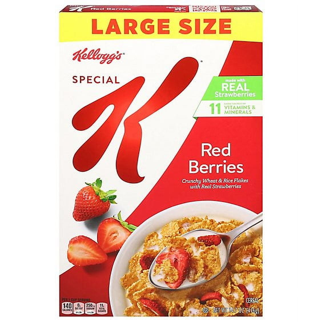 Kelloggs Special K Cereal Red Berries 14.7oz - 14.7 OZ - Walmart.com