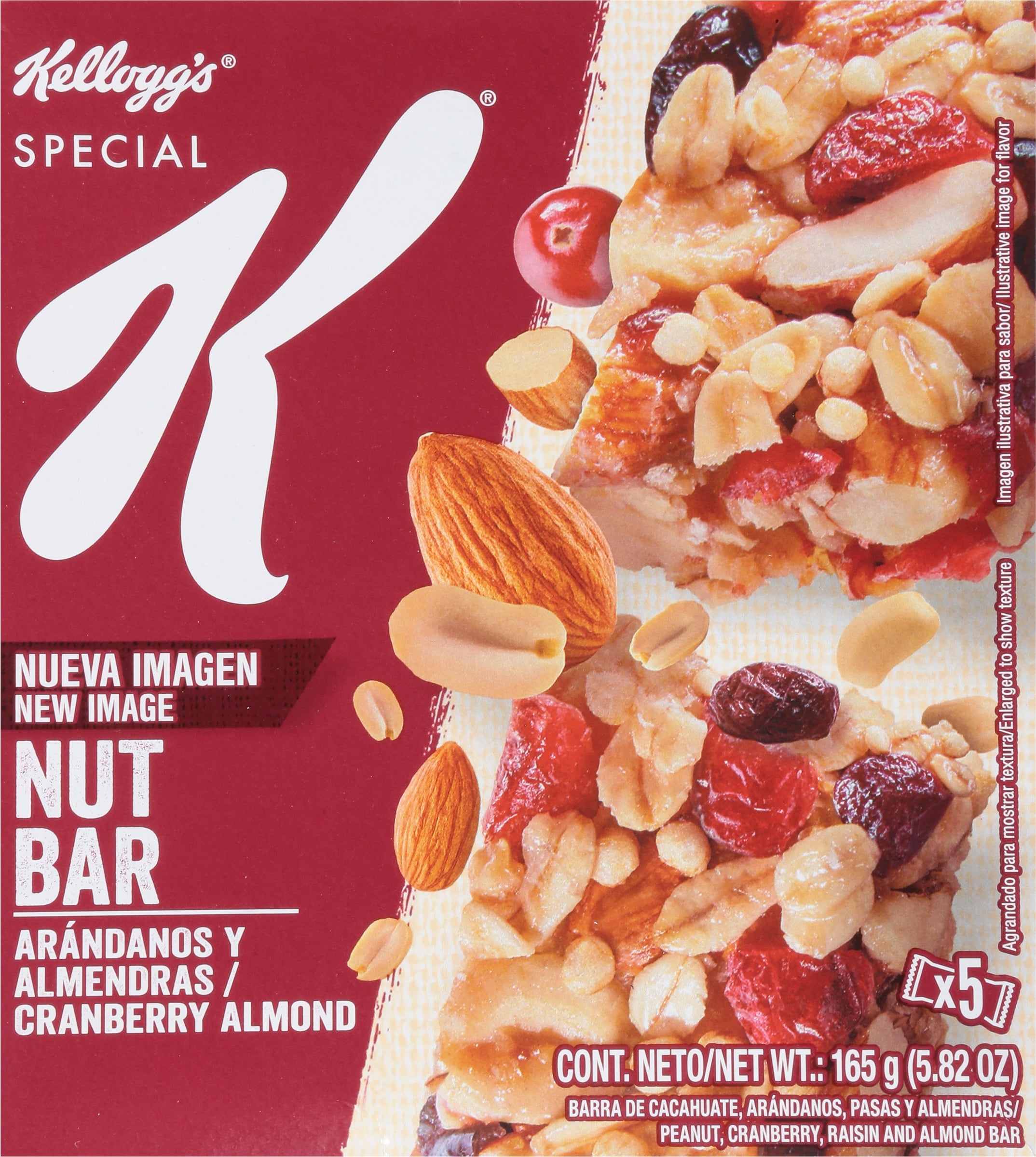 Kelloggs Special K Nut Bar Cranberry Almond, 5.82 oz - Walmart.com
