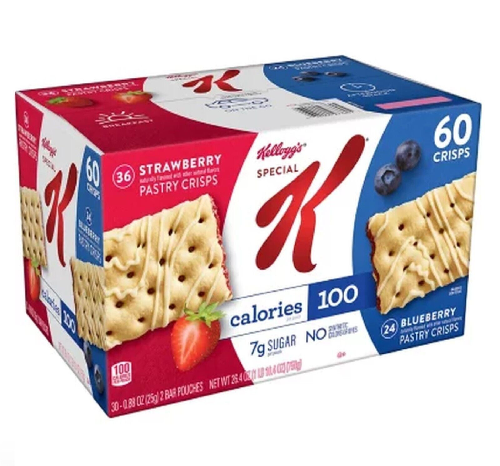 Kellogg‘s Special K Pastry Crisps Strawberry and Blueberry (60 ct ...