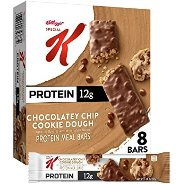 Special K by Kellogg's Chocolatey Chip Protein Bars, 12g Protein, 6 ...