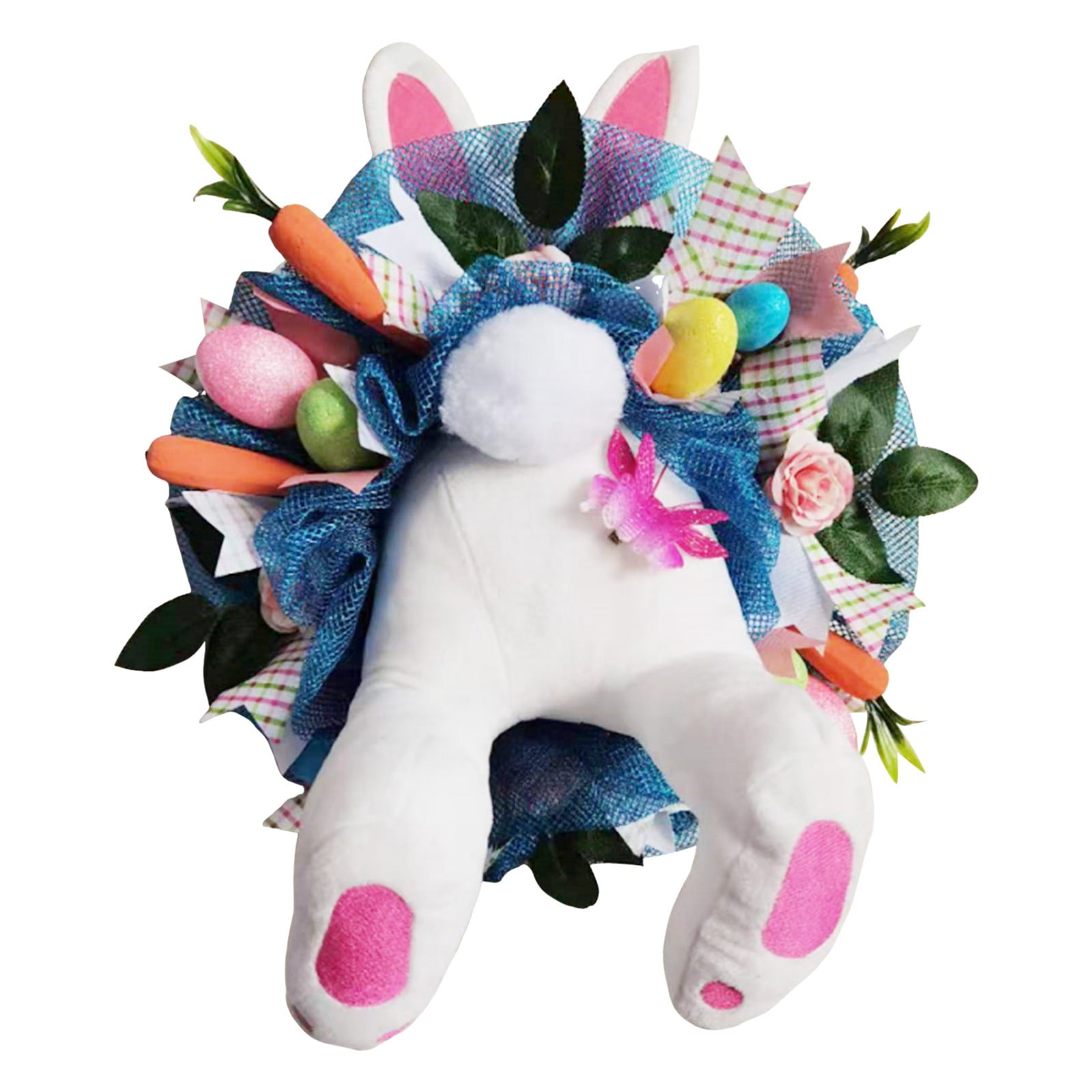 Kelly Bro 2025 Easter Bunny Wreath Decorations, Spring Wreath Cute ...