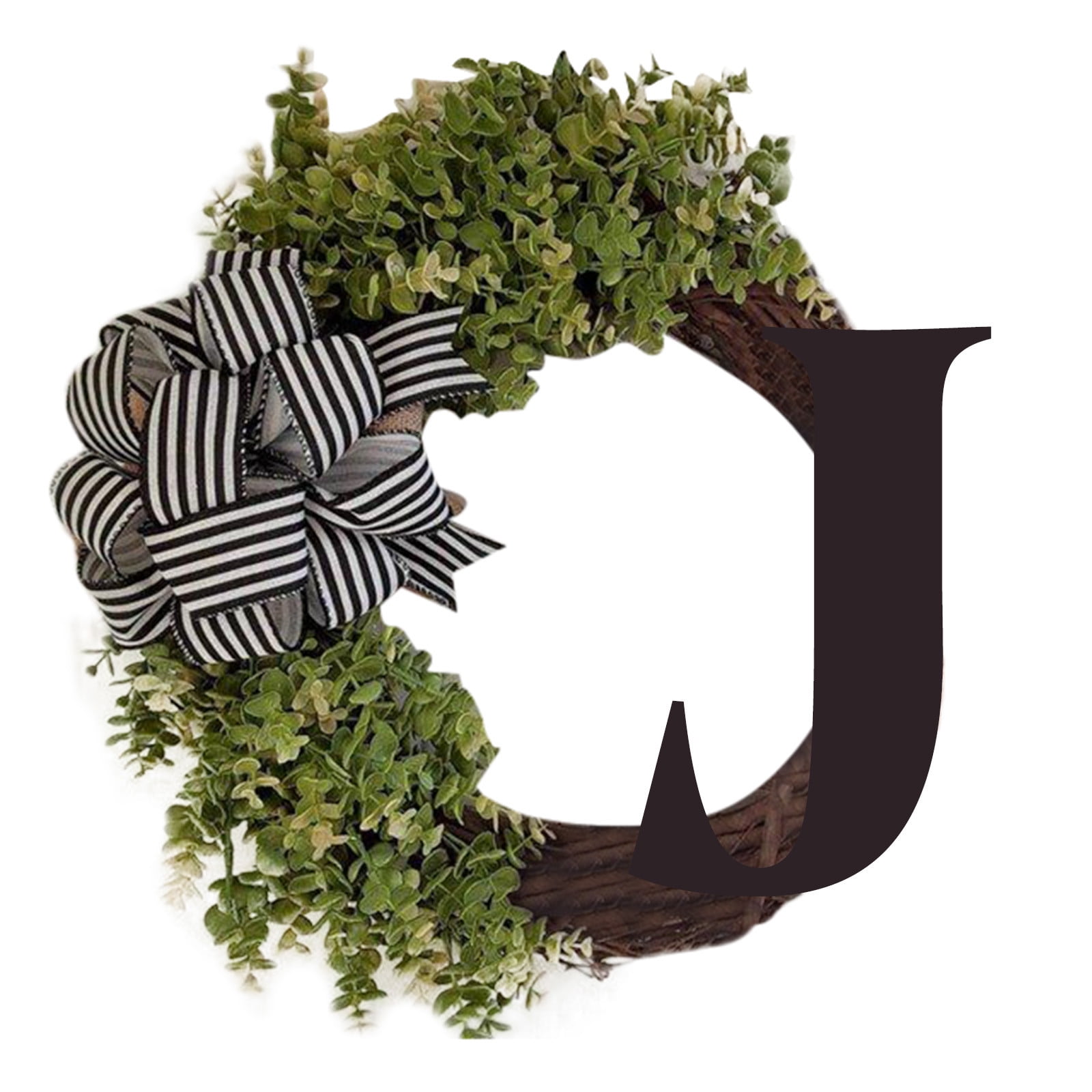 Kelly Bro Burlaps Bow Wreath With Personalized Monogram - Walmart.com