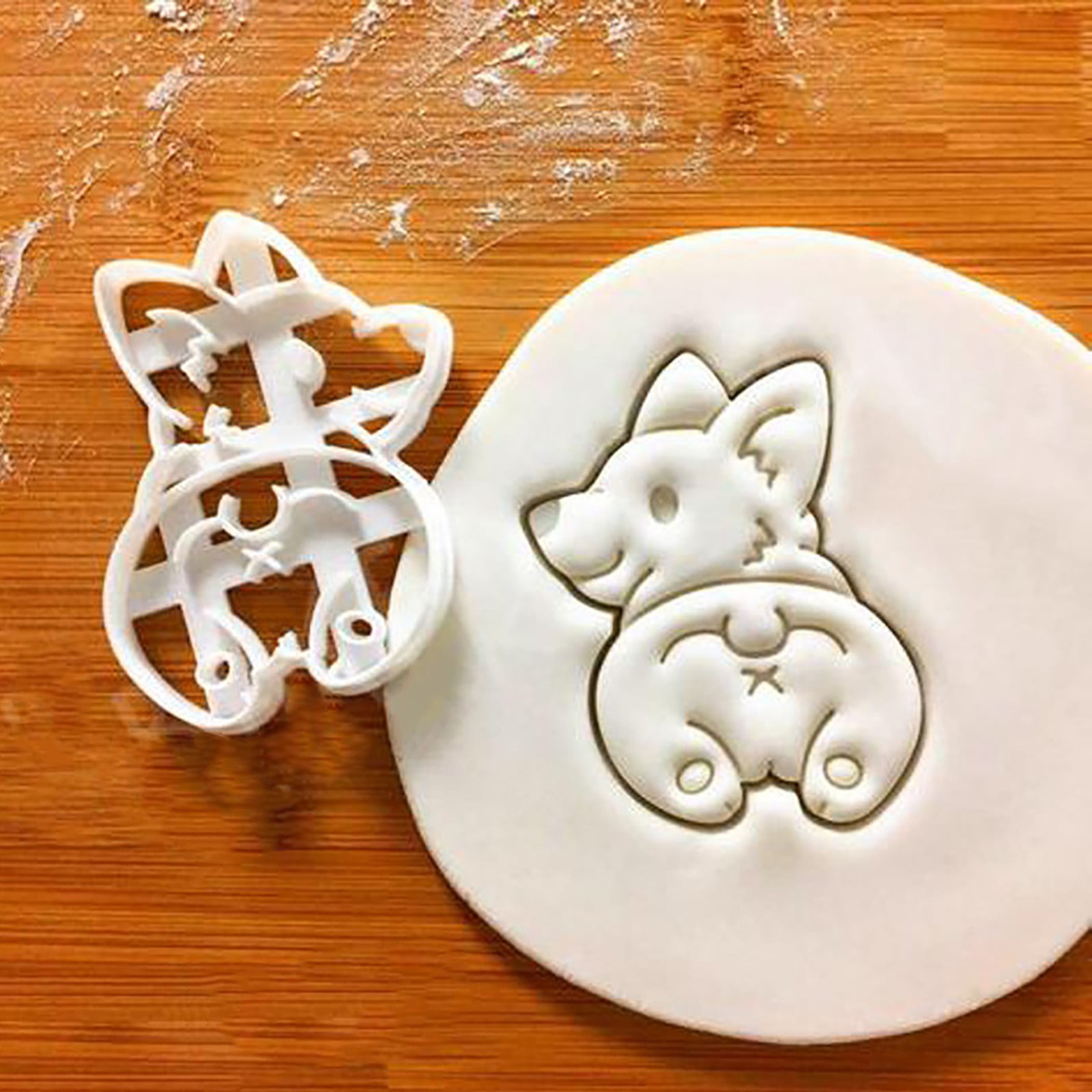 Kelly Bro Corgi Cookie Cutters Set Funny Plastic 3D Cutter Stamp Sugar ...