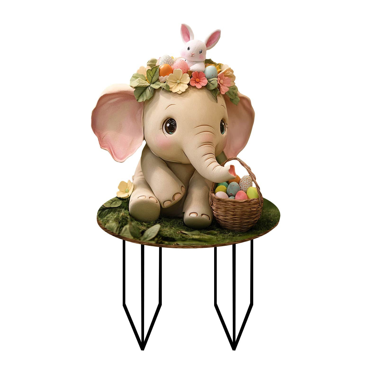 Kelly Bro Easter Rabbit Garden Stake, Outdoor Decor, Acrylic Ground ...