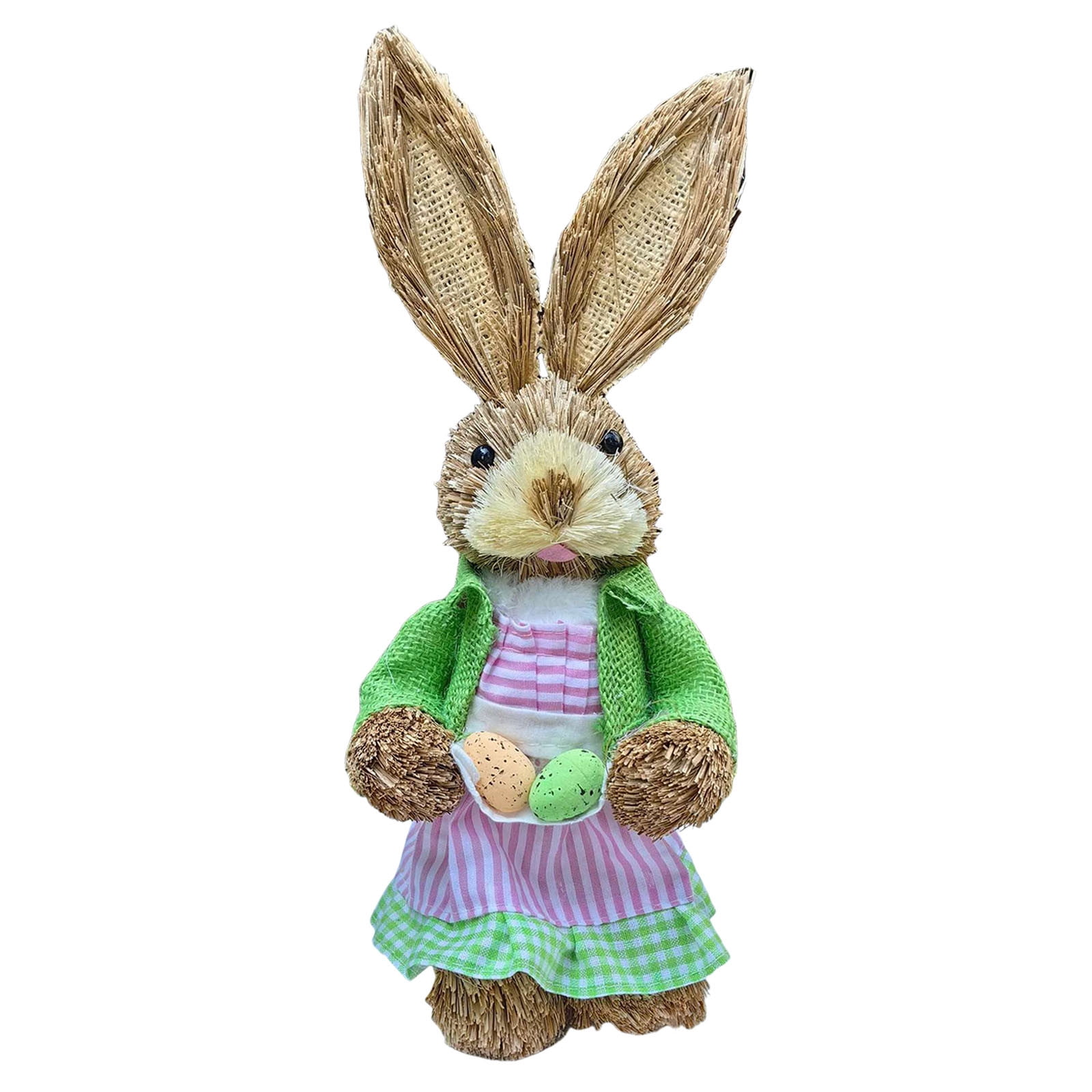 Kelly Bro Easter Woven Bunny, Handmade Rattan Rabbit Decor 35cm ...