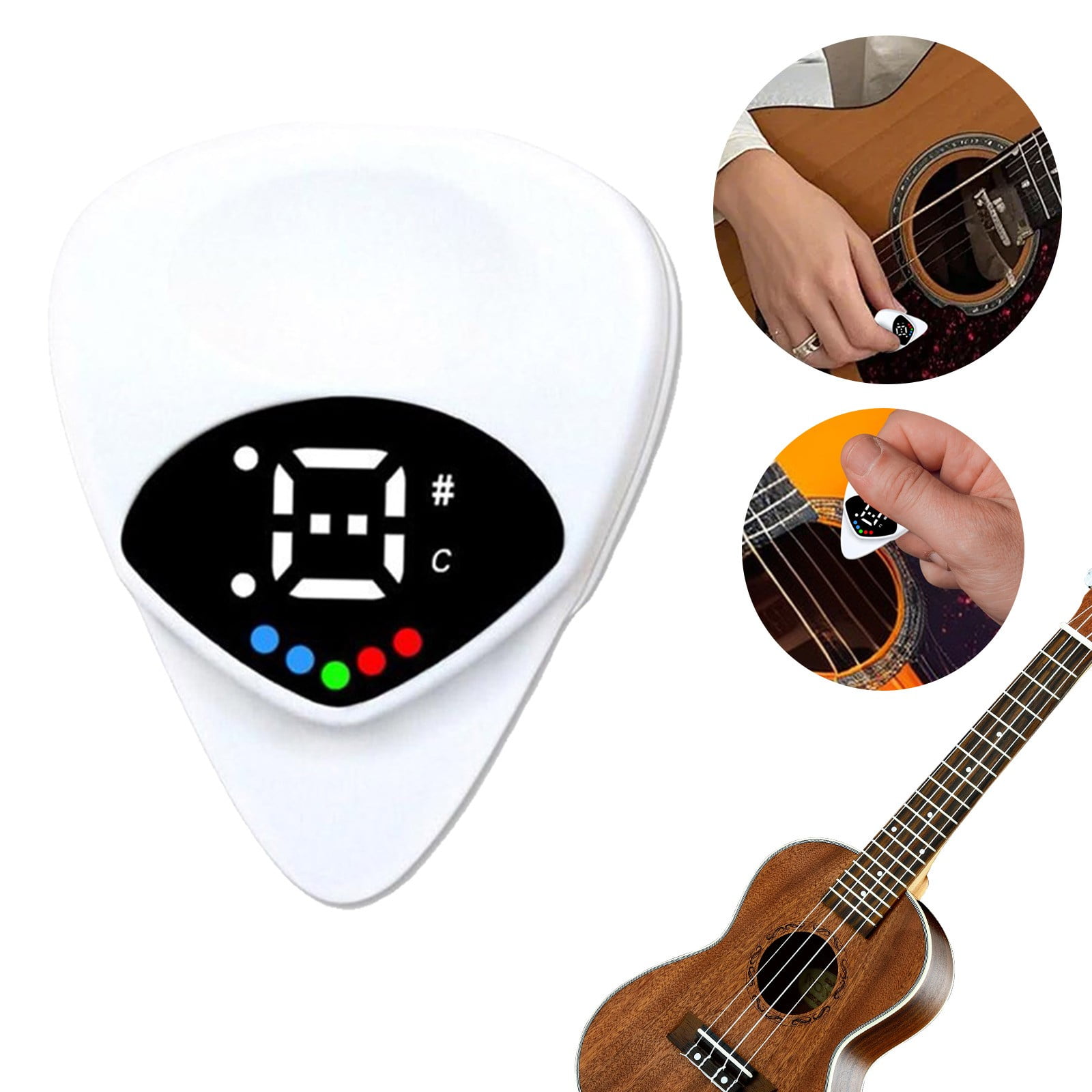 Kelly Bro Guitar Tuner and Guitar Pick 2 in 1, Digital Guitar Pick with ...