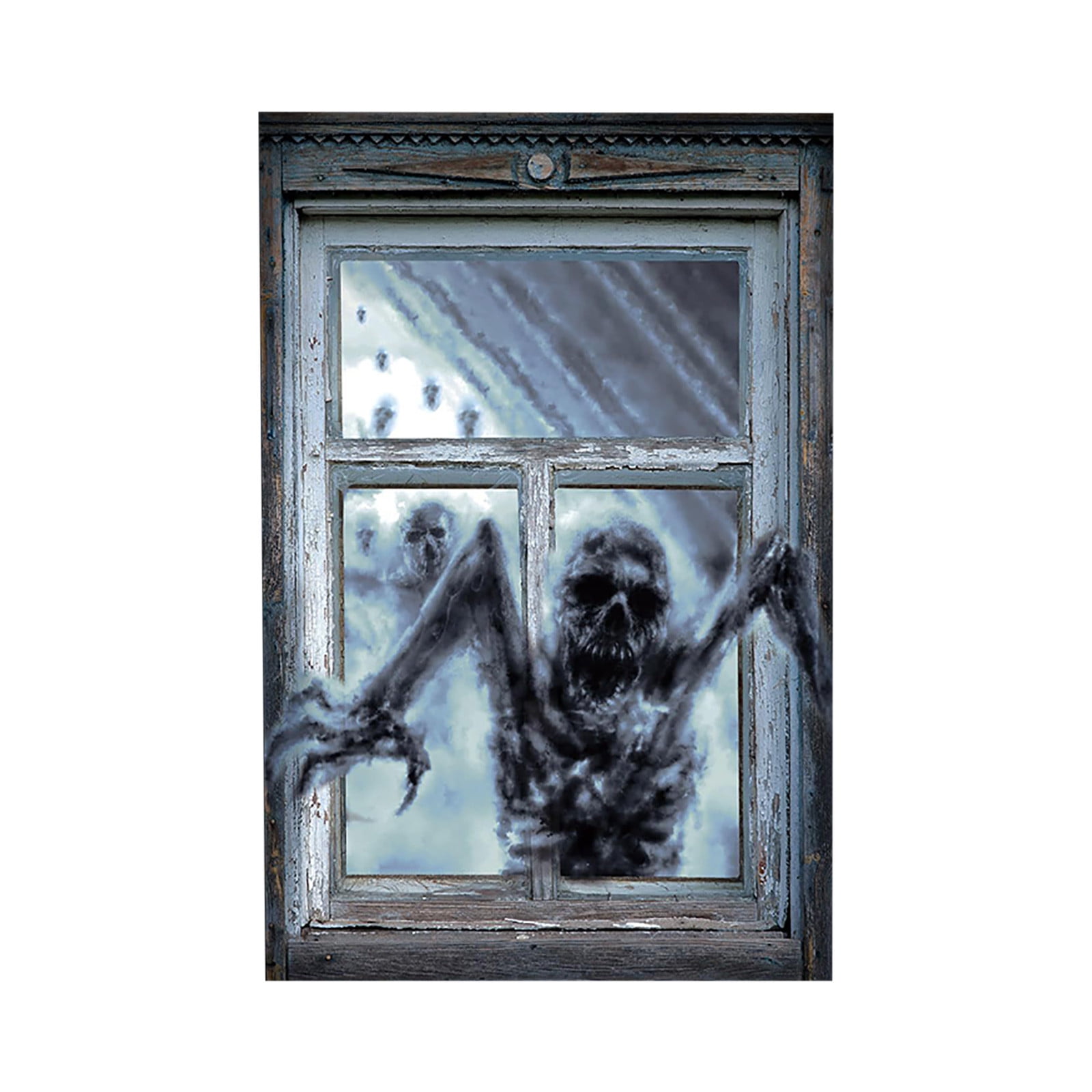 Kelly Bro Scary Halloween Curtain Halloween Window Silhouette ...