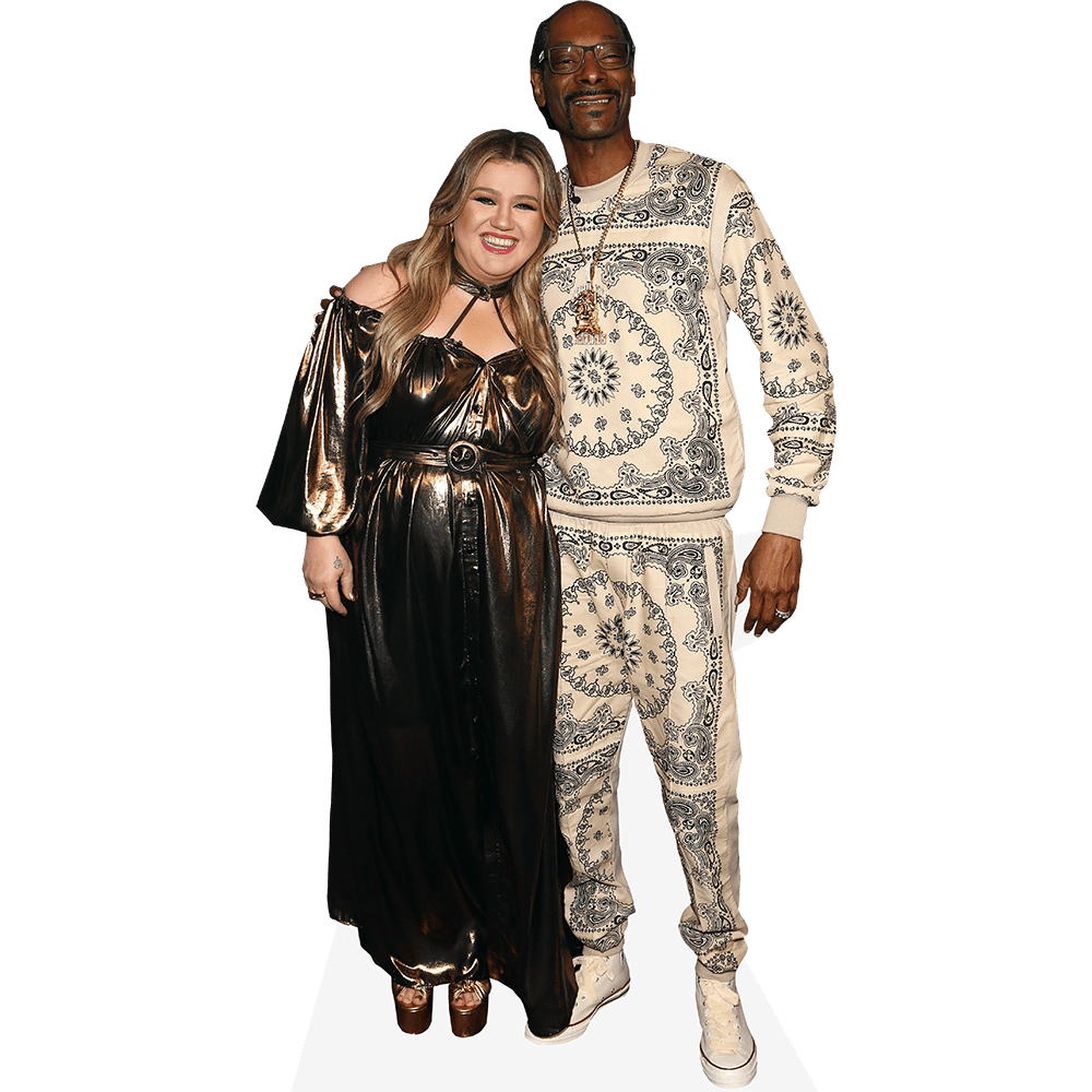 Kelly Clarkson And Calvin Broadus Jr (Duo 1) Mini Celebrity Cutout ...