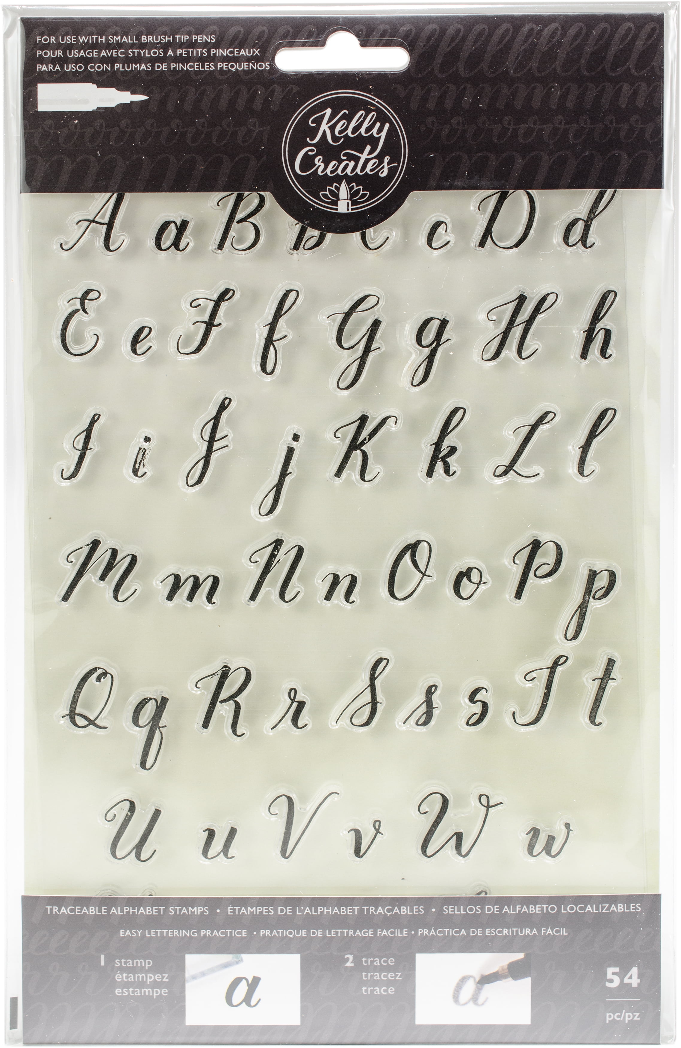 Kelly Creates Acrylic Traceable Stamps-Alphabet - Walmart.com