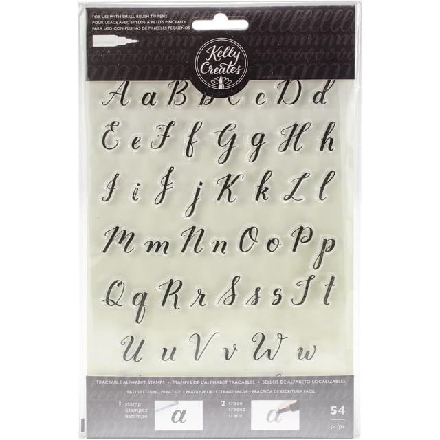 Kelly Creates Acrylic Traceable Stamps-Alphabet - Walmart Business Supplies