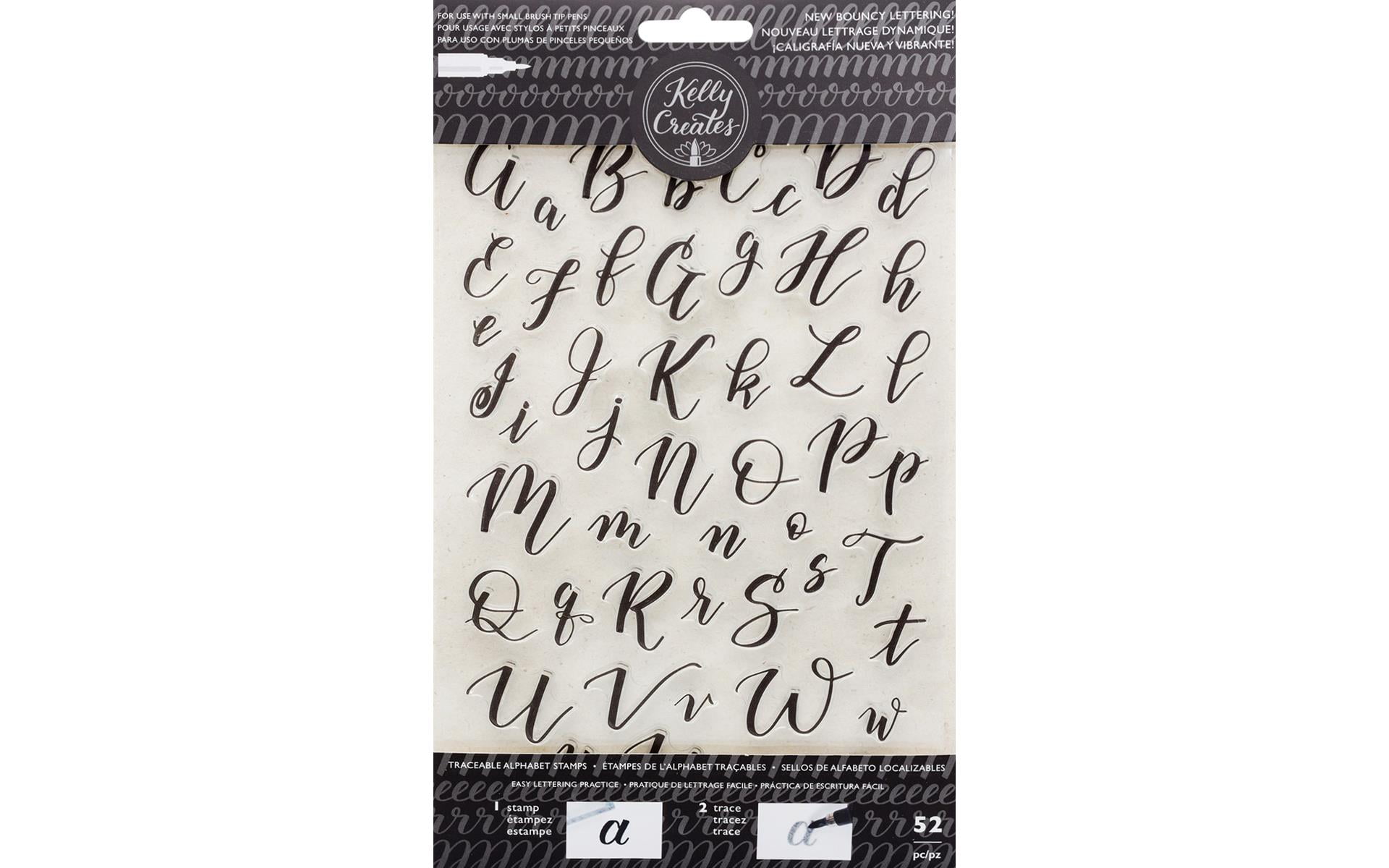 Kelly Creates Acrylic Traceable Stamps-Bouncy Alphabet - Walmart.com