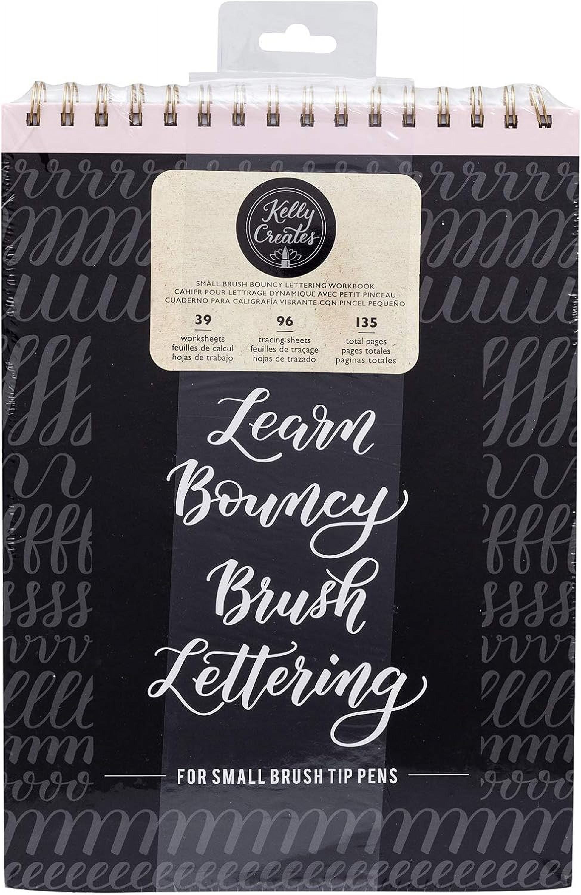 Kelly Creates Bouncy Lettering Workbook, 135 Pages - Walmart.com