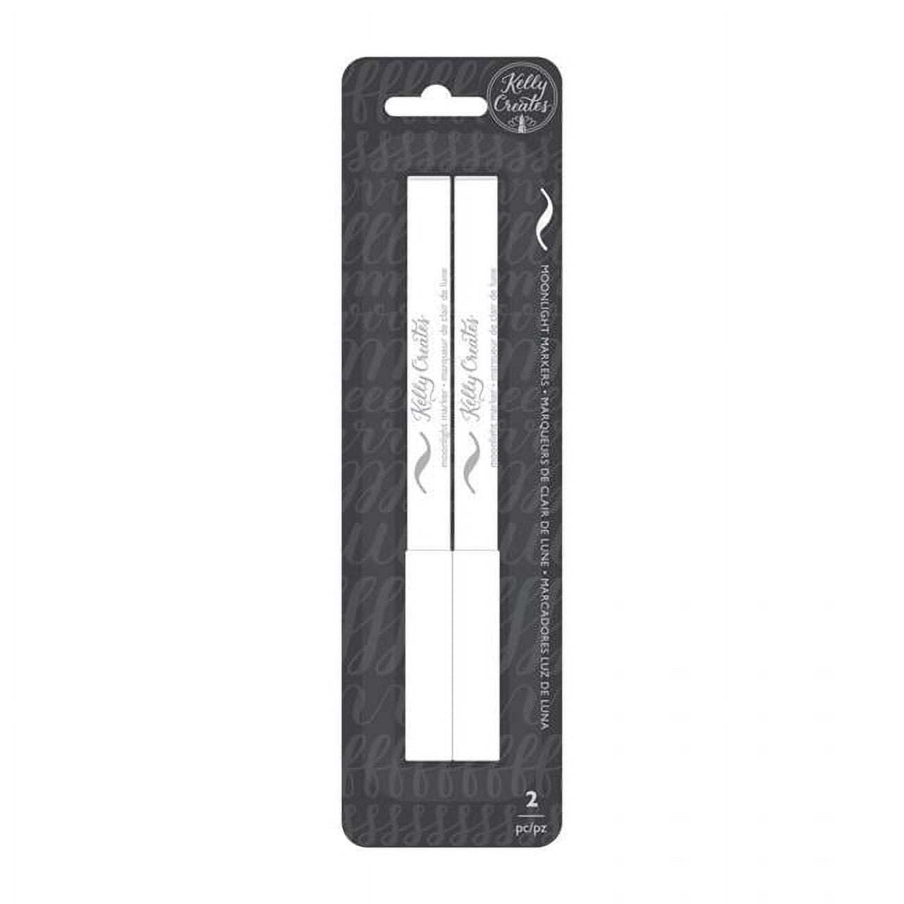 Kelly Creates Moonlight Brush Markers 2/Pkg-White - Walmart.com
