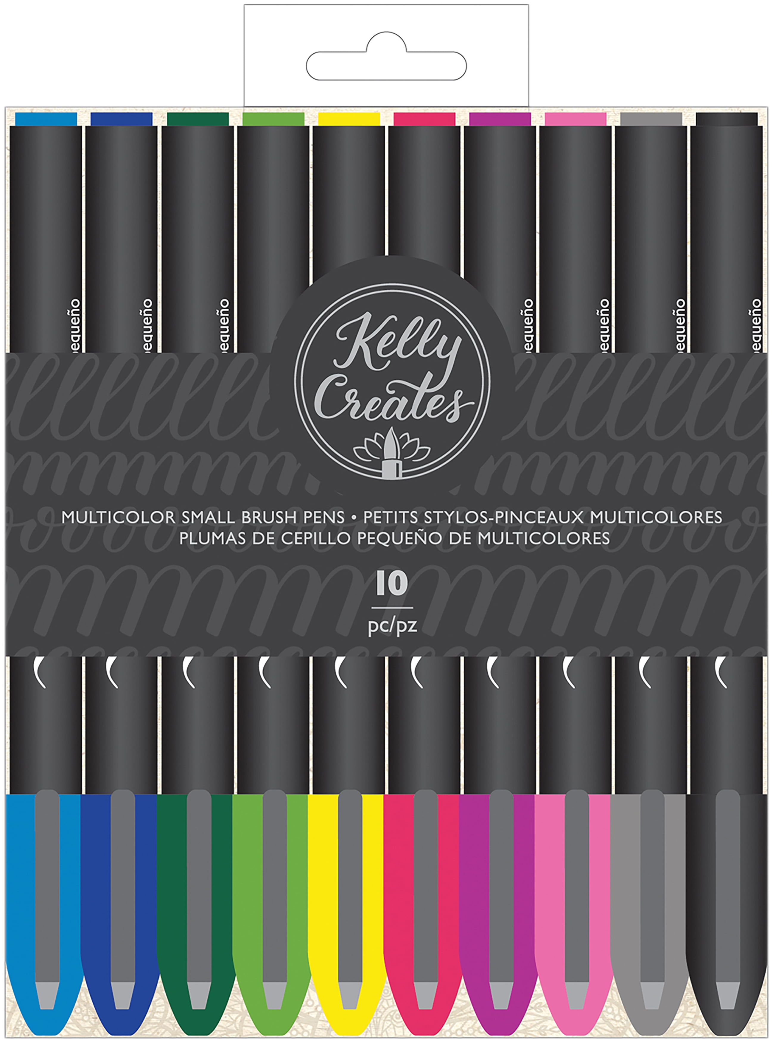 Kelly Creates Small Brush Pens 10/Pkg-Multicolor - Walmart.com