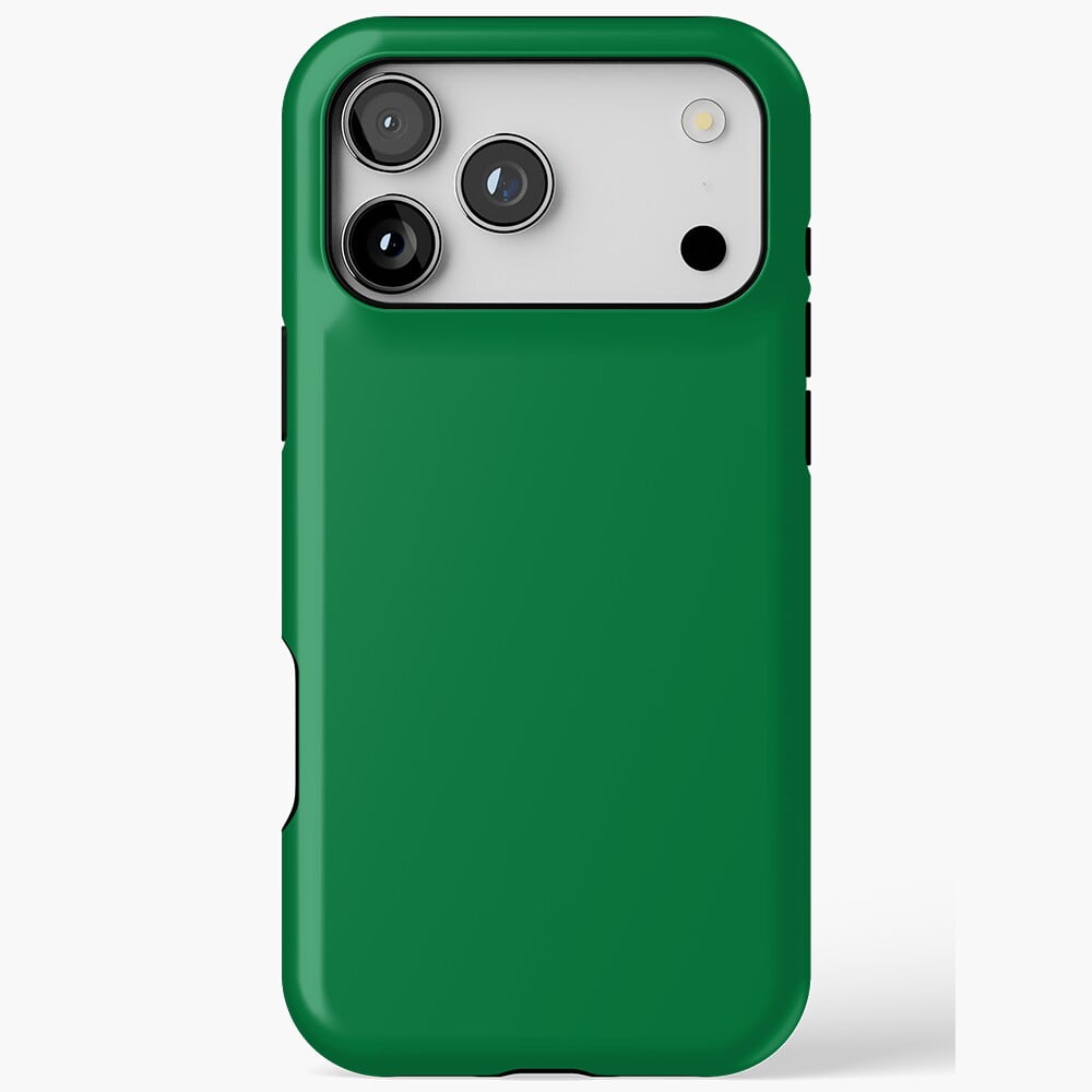 Kelly Green Plain Solid Color Design iPhone Case 17 16 15 14 13 12 11 ...
