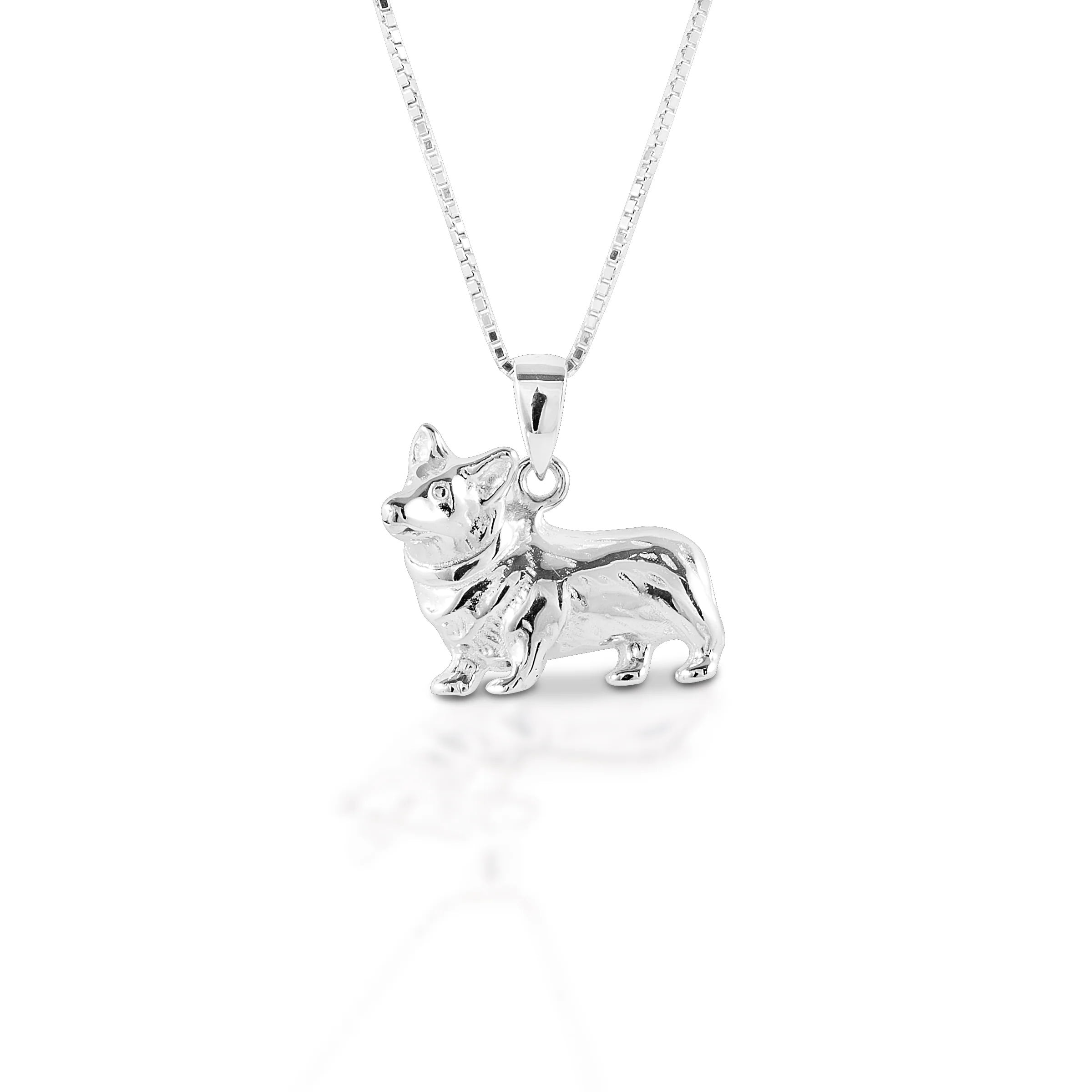 Kelly Herd Small Corgi Necklace - Sterling Silver - Walmart.com