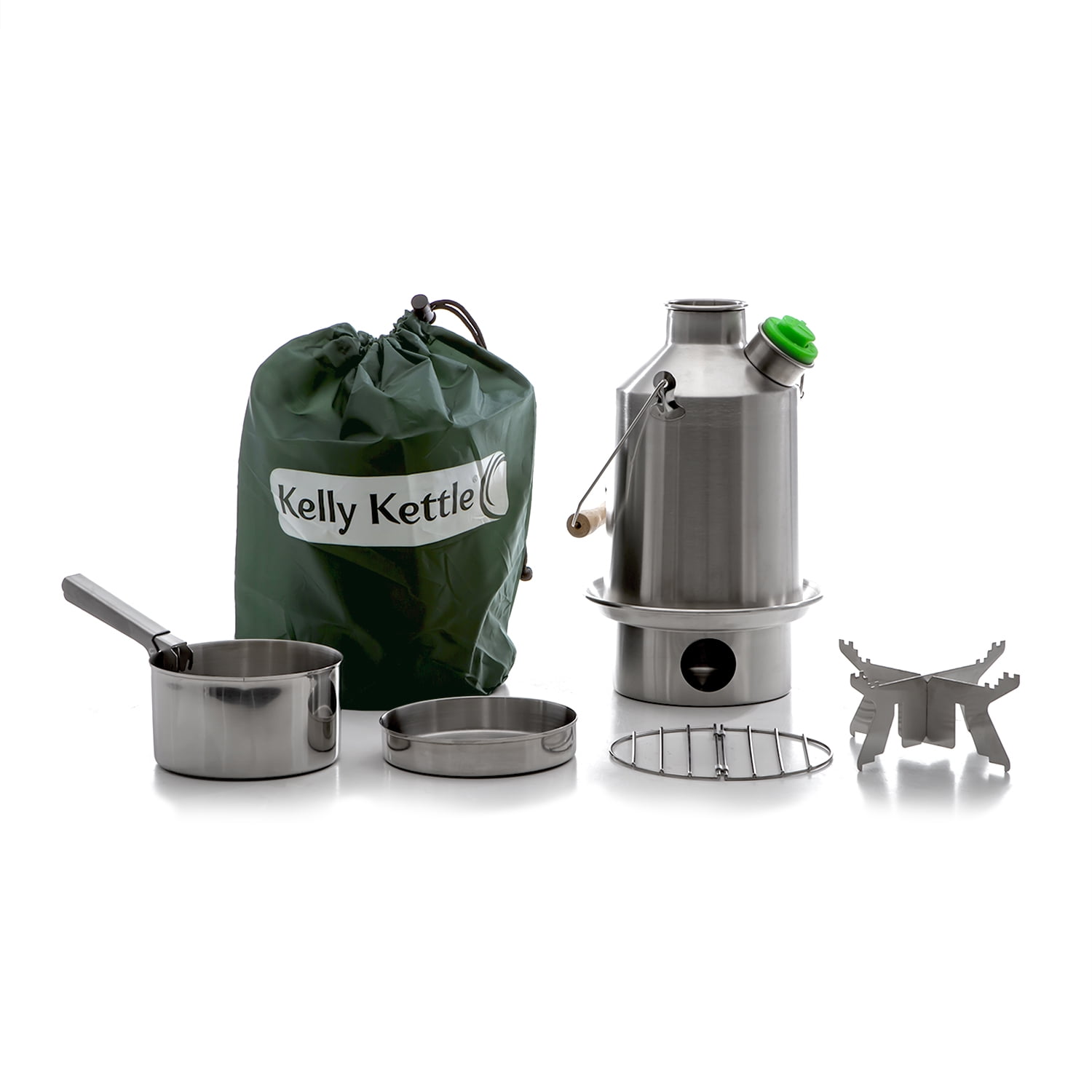 Kelly Kettle Scout Basic Kit - Medium Stainless Steel Cook Gear ...