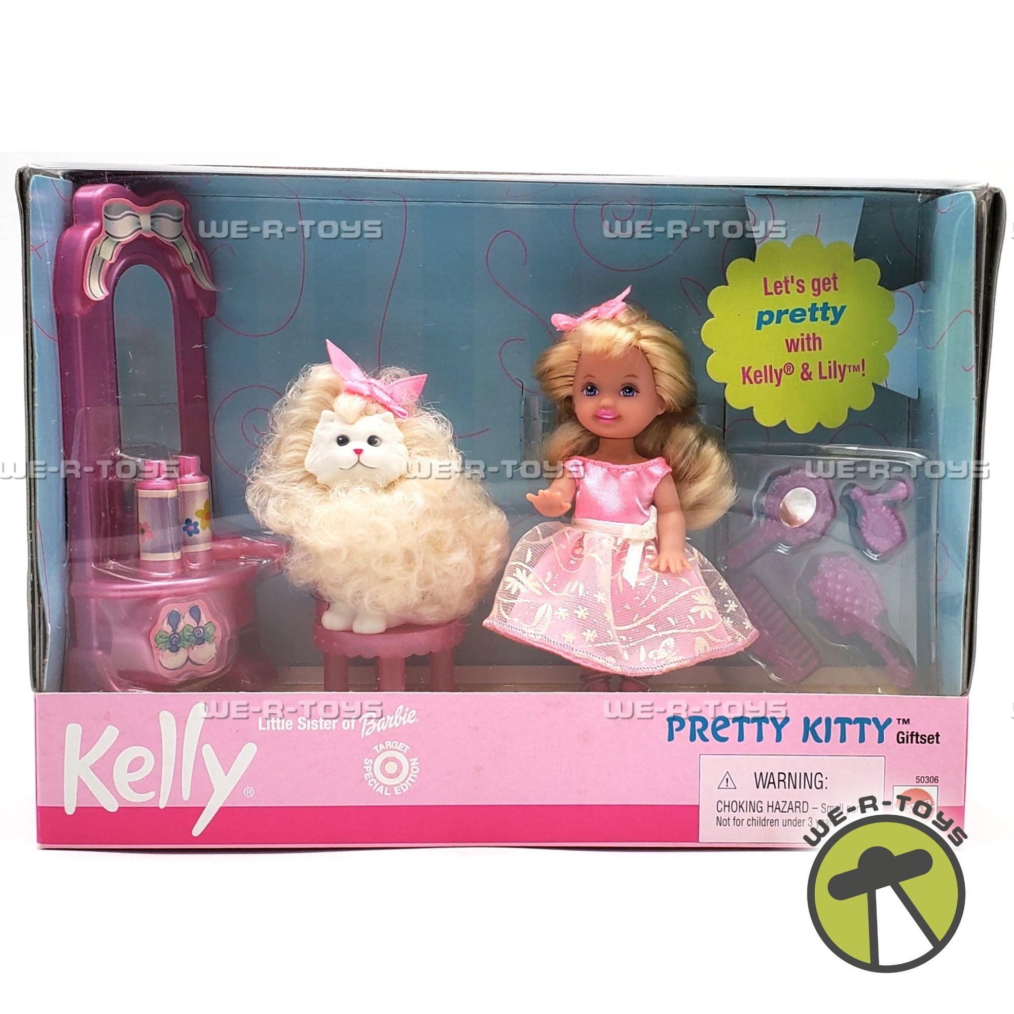 Kelly Little Sister of Barbie Pretty Kitty Giftset 2000 Mattel #50306 ...