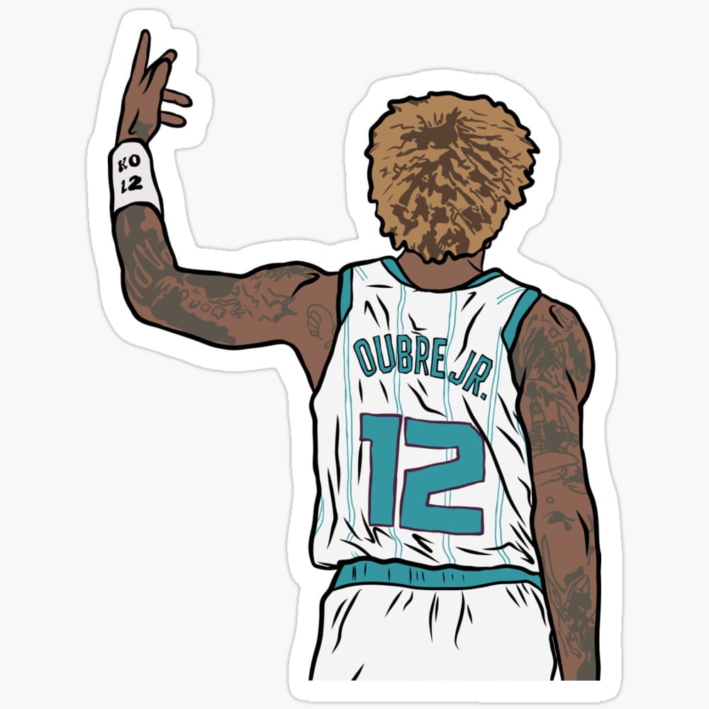 Kelly Oubre Jr 3 Point Celebration Sticker Phone Decal Water Bottle ...