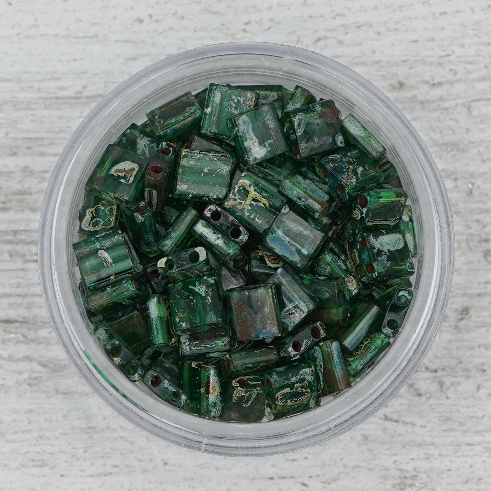 Mack and Rex - Green Miyuki Tila Beads - Kelly Picasso - Authentic ...