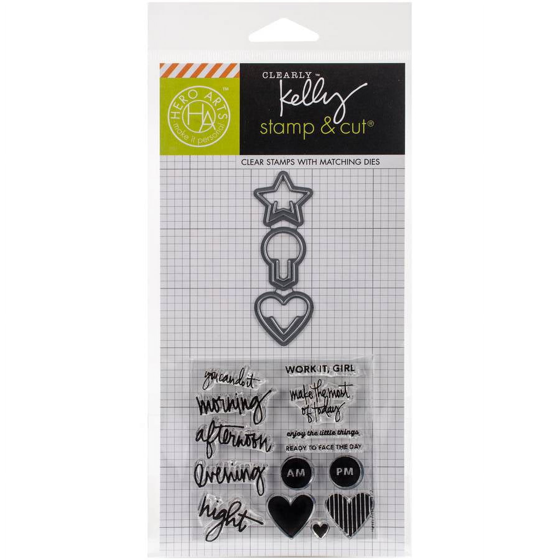 Kelly Purkey Stamp & Cut-Everyday Clips, Pk 1, Hero Arts - Walmart.com