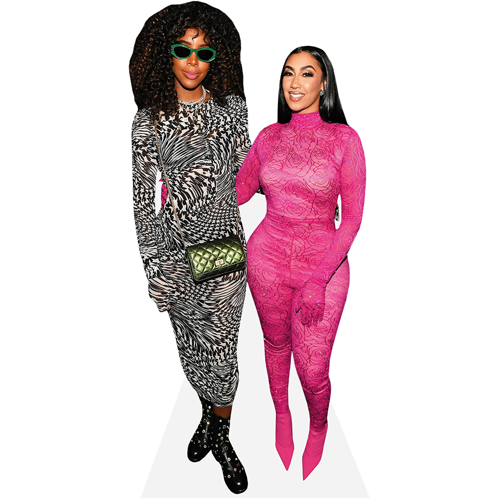 Kelly Rowland And Queen Naija (Duo 1) Mini Celebrity Cutout Standee ...