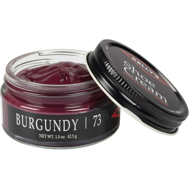 Kelly's Shoe Polish 1.5 oz - Burgundy - Professional Grade Shoe Cream ...