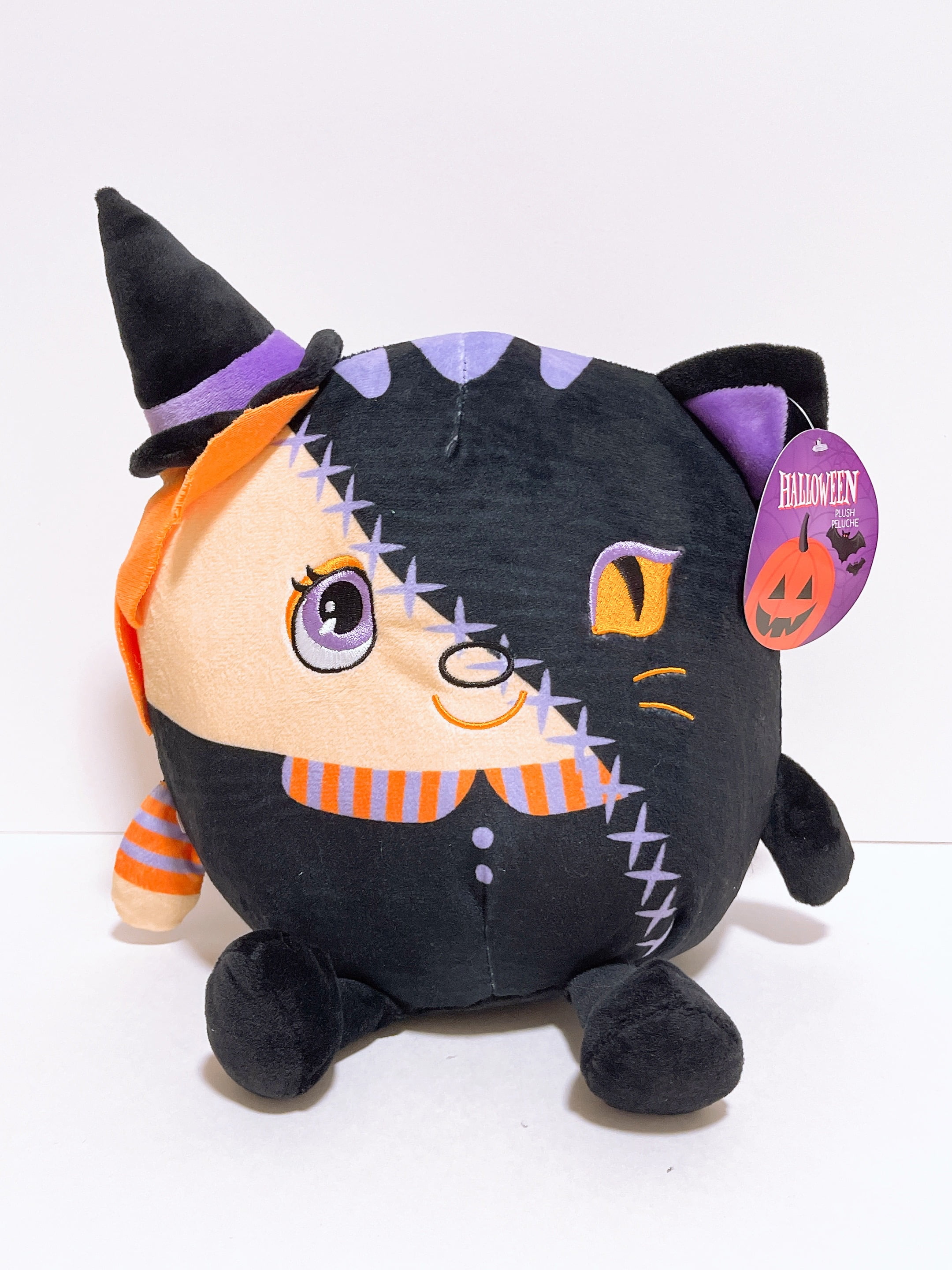 Kellytoy Halloween Spooky X Ups 8" Witch x Cat Holiday Plush Doll Toy ...